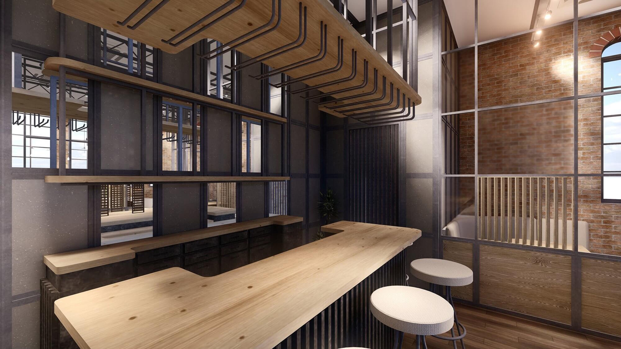 Intimate Cafe, Bar & Restaurant Scene (SketchUp) - 3D Model by DANIAN3D
