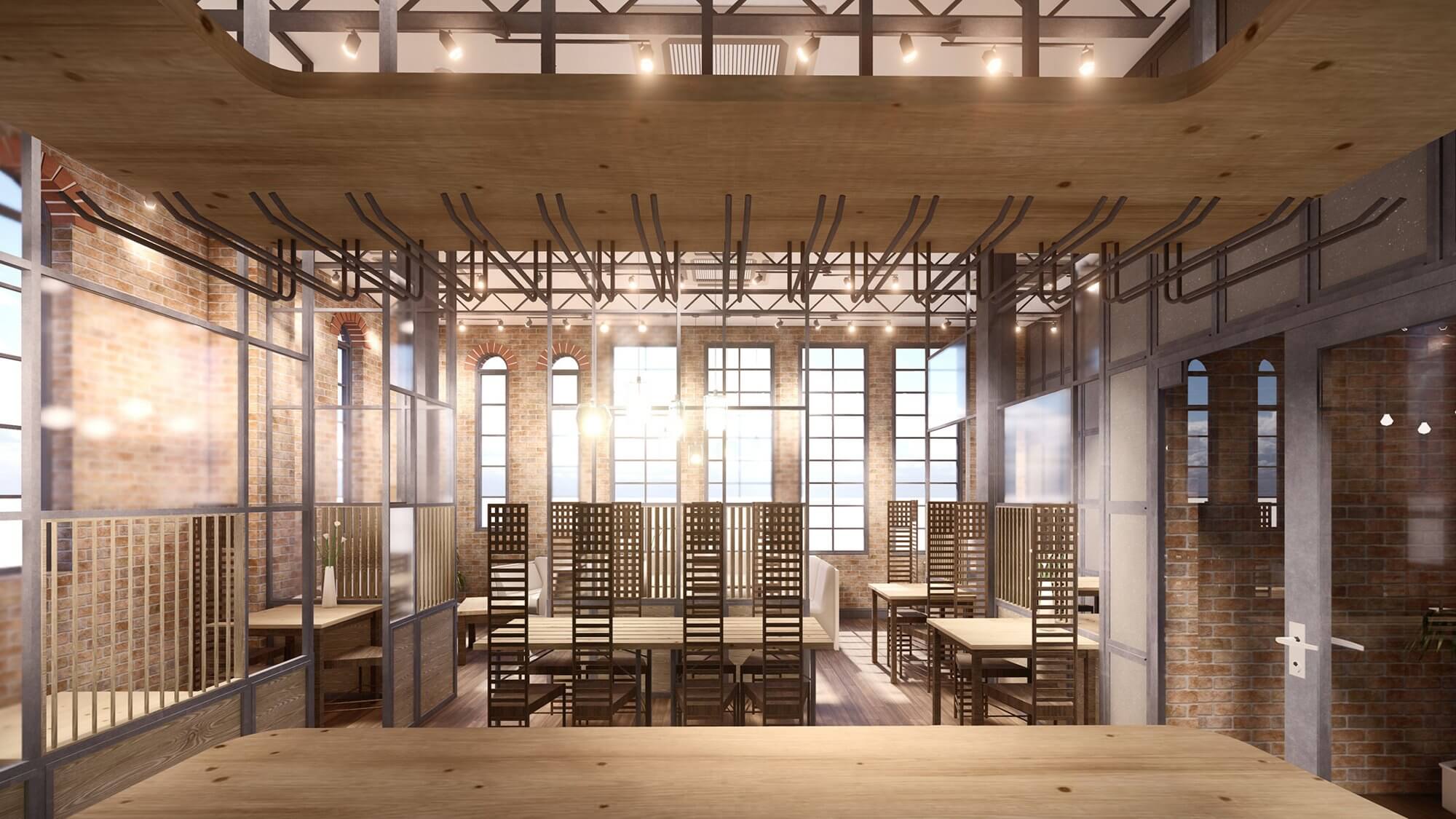 Intimate Cafe, Bar & Restaurant Scene (SketchUp) - 3D Model by DANIAN3D