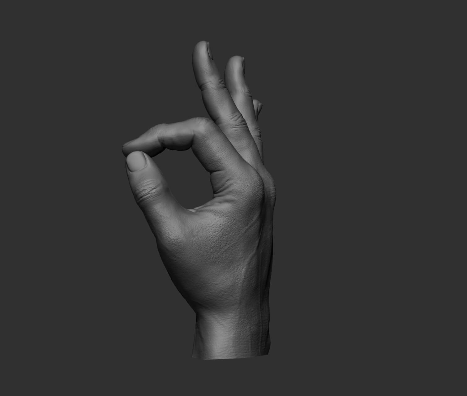 10 Male Hand Poses - 3D Model by Daniartist
