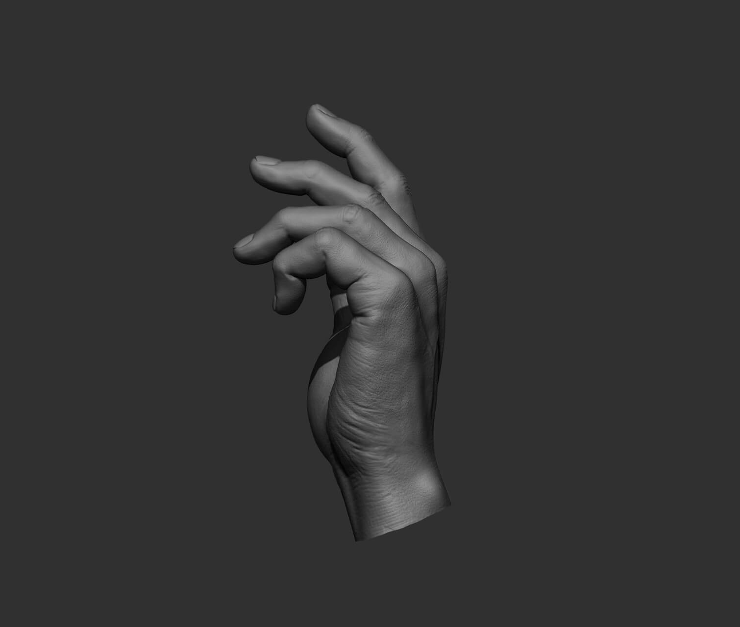 10 Male Hand Poses - 3D Model by Daniartist
