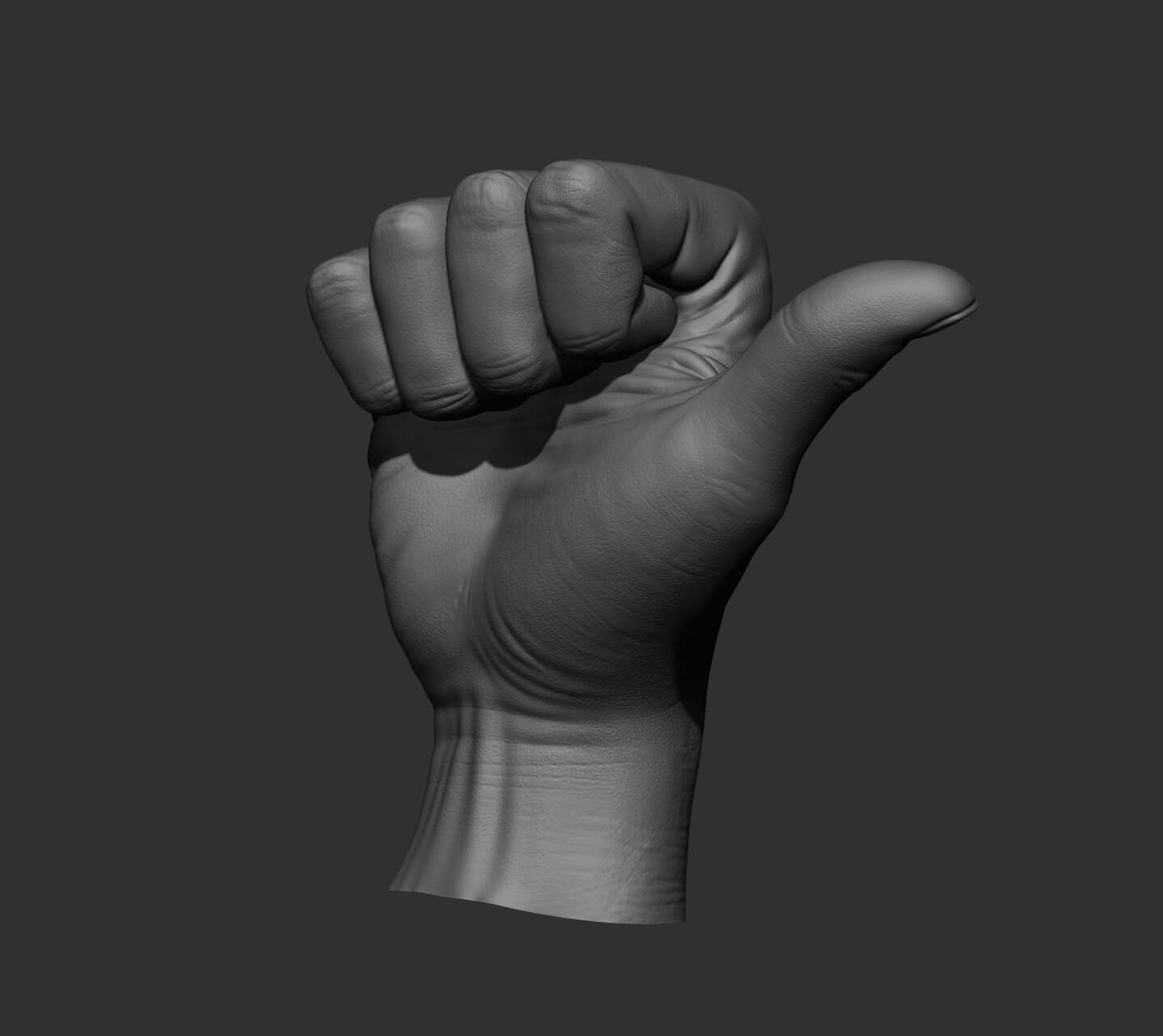 10 Male Hand Poses - 3D Model by Daniartist