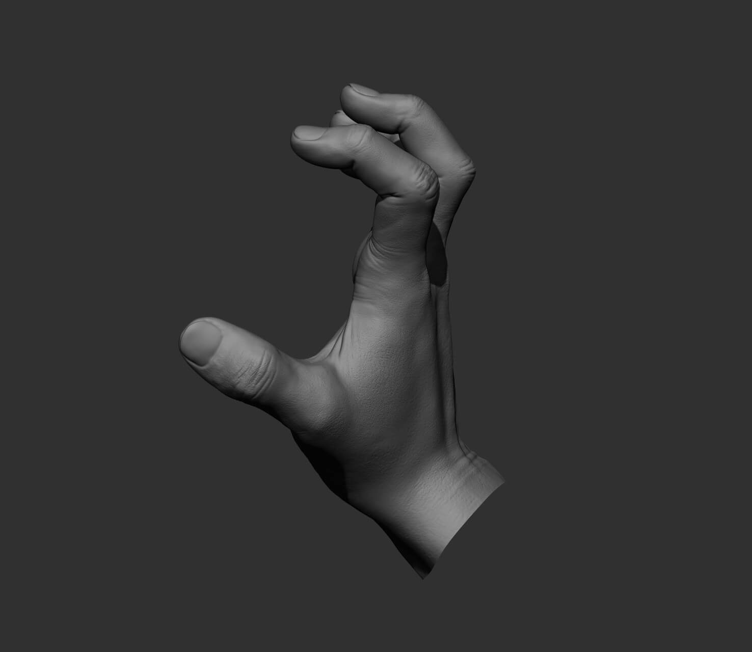 10 Male Hand Poses - 3D Model by Daniartist