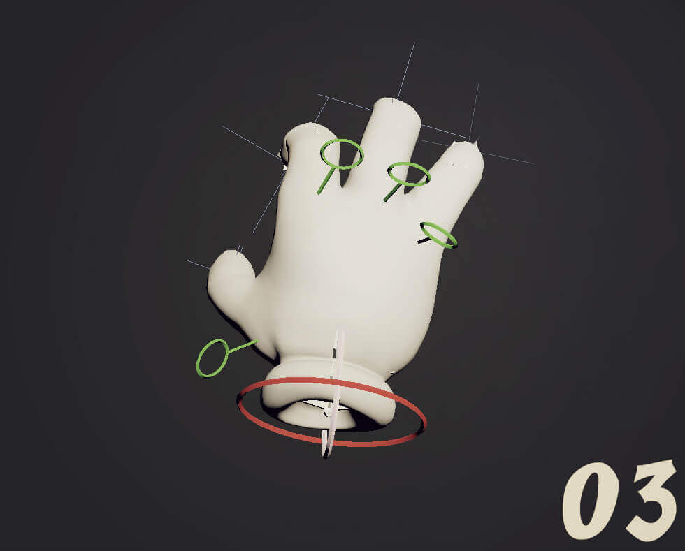 25 Cartoon Hand Animation - 3D Model by Daniel Mikulik