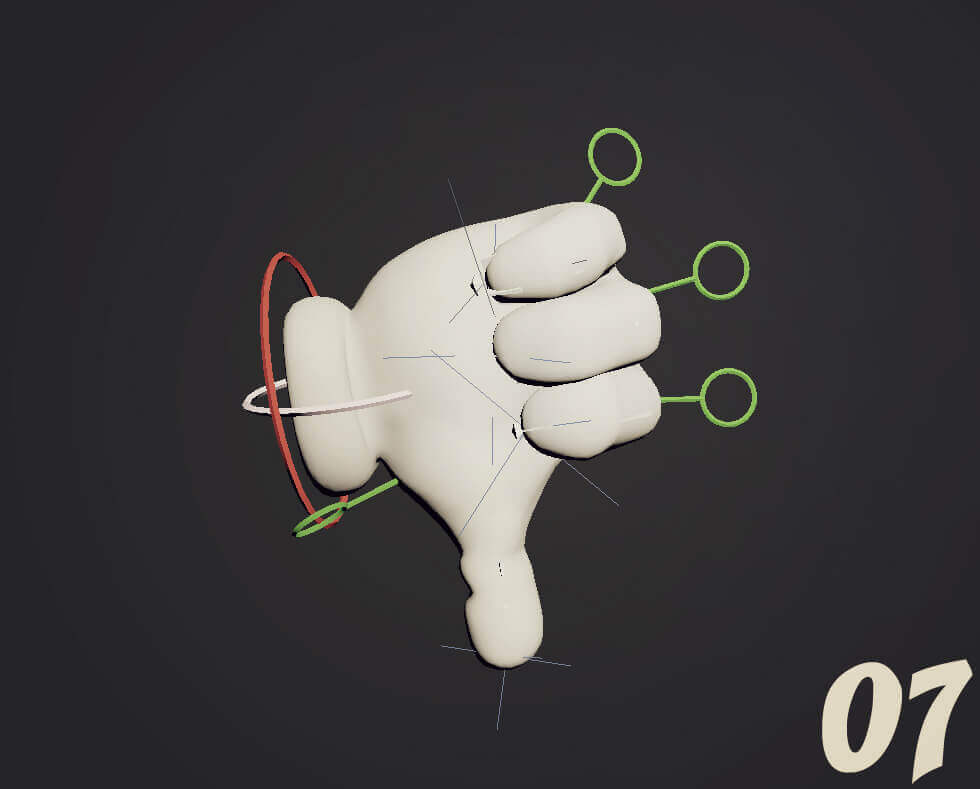 25 Cartoon Hand Animation - 3D Model by Daniel Mikulik