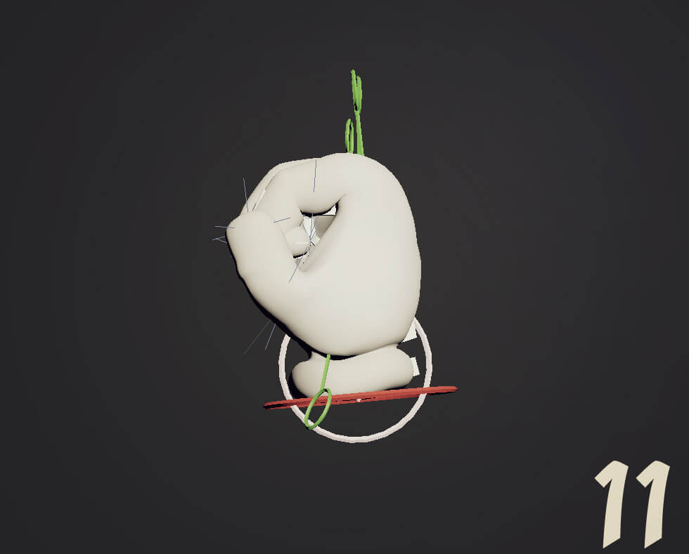 25 Cartoon Hand Animation - 3D Model by Daniel Mikulik