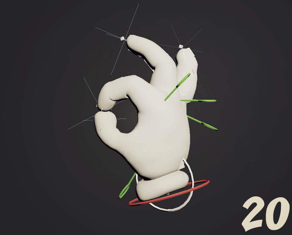 25 Cartoon Hand Animation - 3D Model by Daniel Mikulik