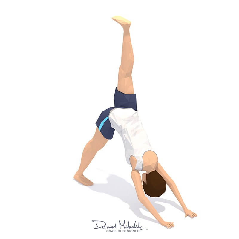 30 Yoga Woman Pose Animations Bundle - 3D Model by Daniel Mikulik