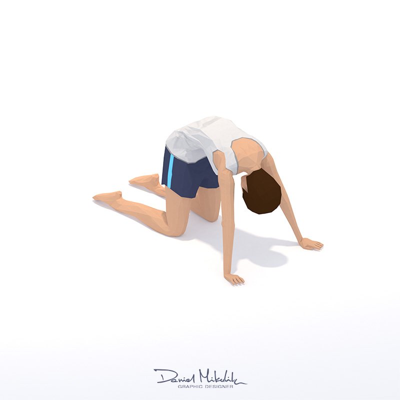30 Yoga Woman Pose Animations Bundle - 3D Model by Daniel Mikulik