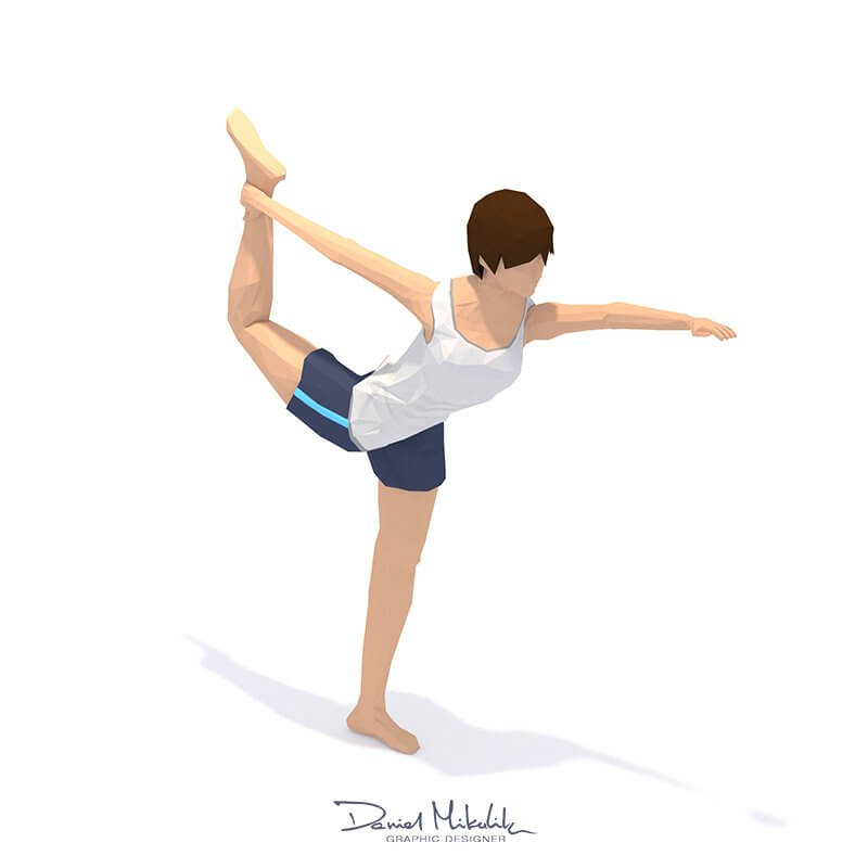 30 Yoga Woman Pose Animations Bundle - 3D Model by Daniel Mikulik