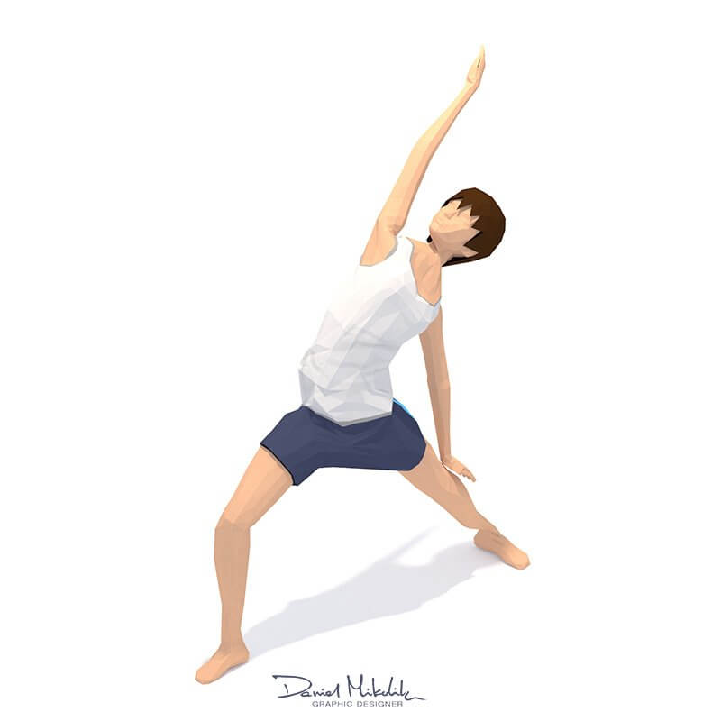 30 Yoga Woman Pose Animations Bundle - 3D Model by Daniel Mikulik