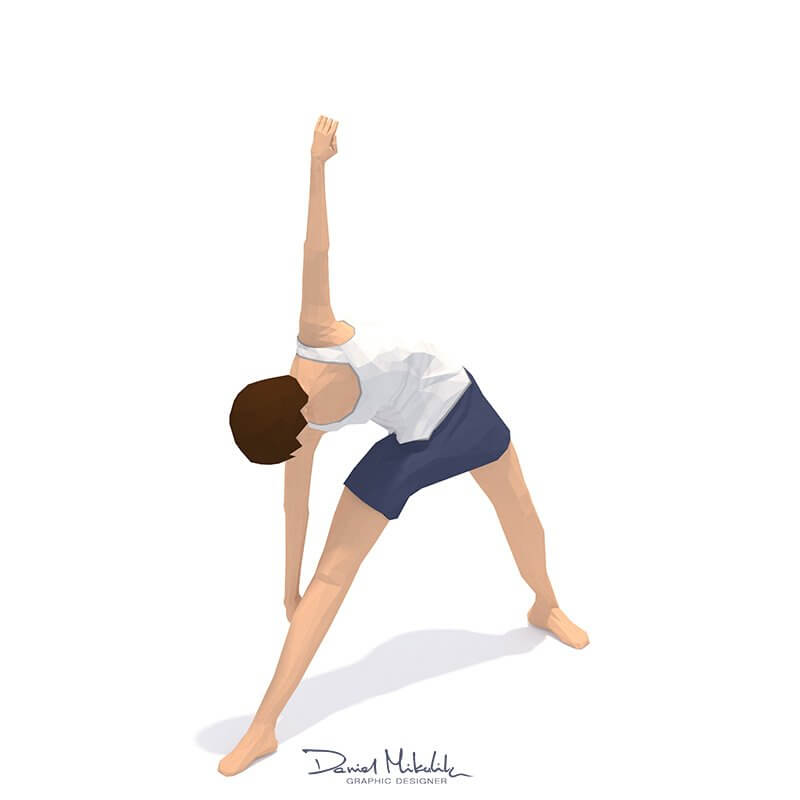 30 Yoga Woman Pose Animations Bundle - 3D Model by Daniel Mikulik