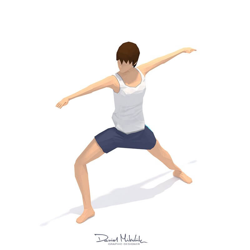 30 Yoga Woman Pose Animations Bundle - 3D Model by Daniel Mikulik