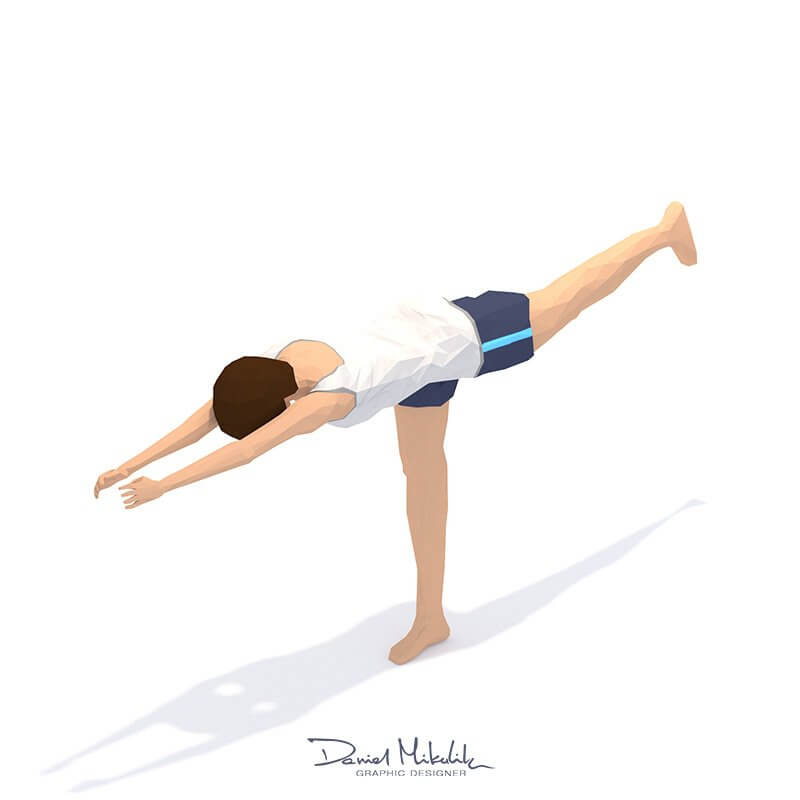 30 Yoga Woman Pose Animations Bundle - 3D Model by Daniel Mikulik