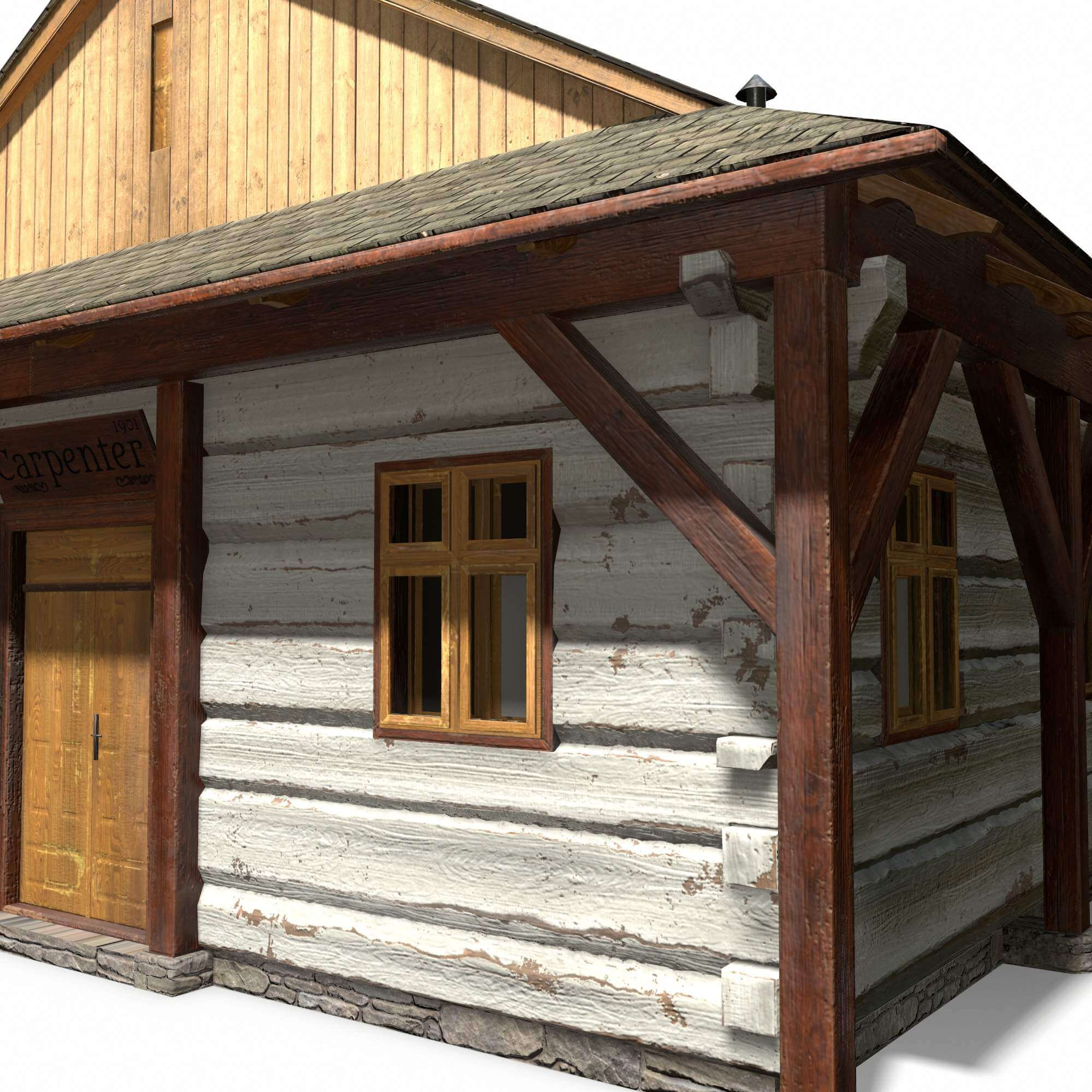 Carpenter House - Slav Architecture 3D Model by Daniel Mikulik