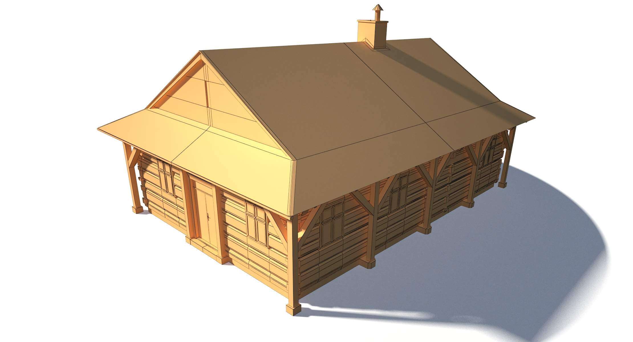 Carpenter House - Slav Architecture 3D Model by Daniel Mikulik