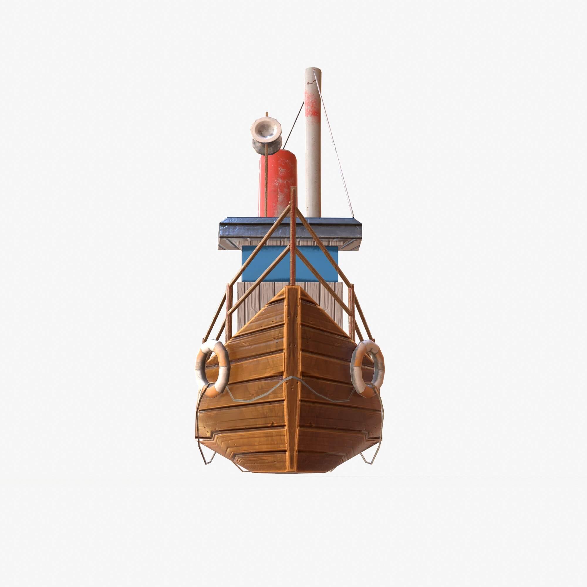 Cartoon Mini Boat 2 - 3D Model by Daniel Mikulik
