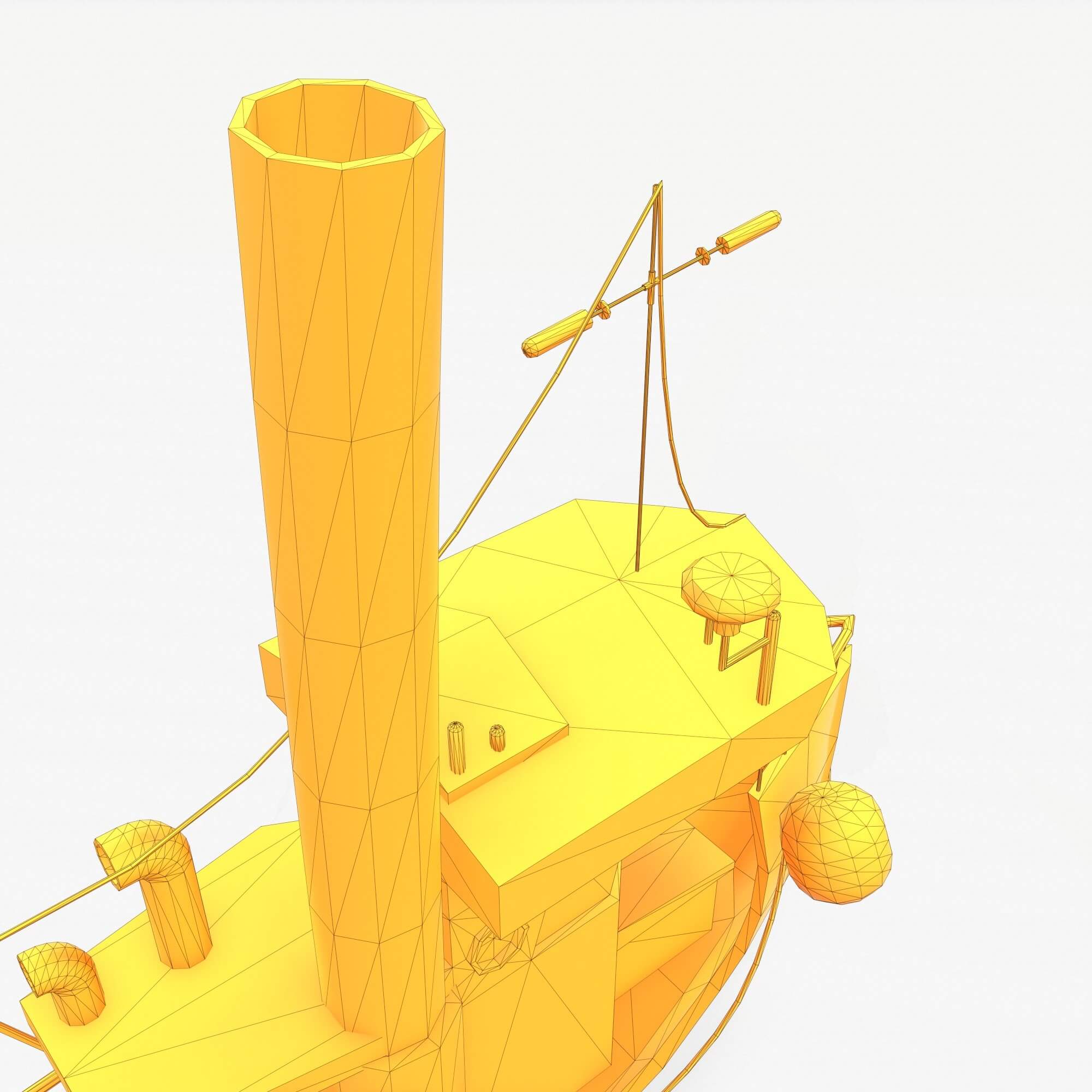 Cartoon Mini Boat 3 - 3D Model by Daniel Mikulik