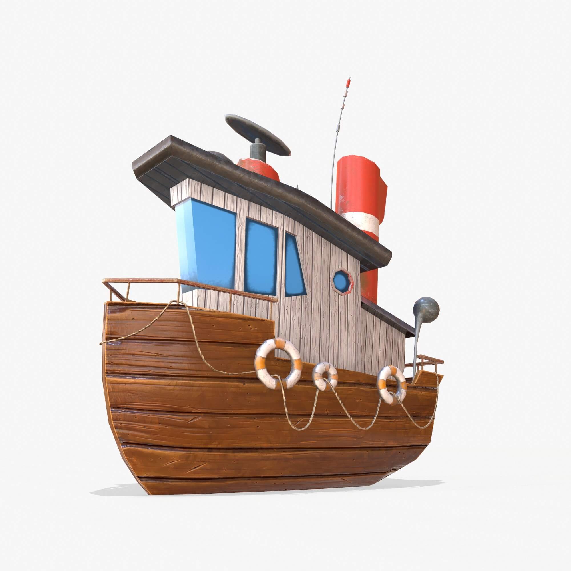Cartoon Mini Boat - 3D Model by Daniel Mikulik