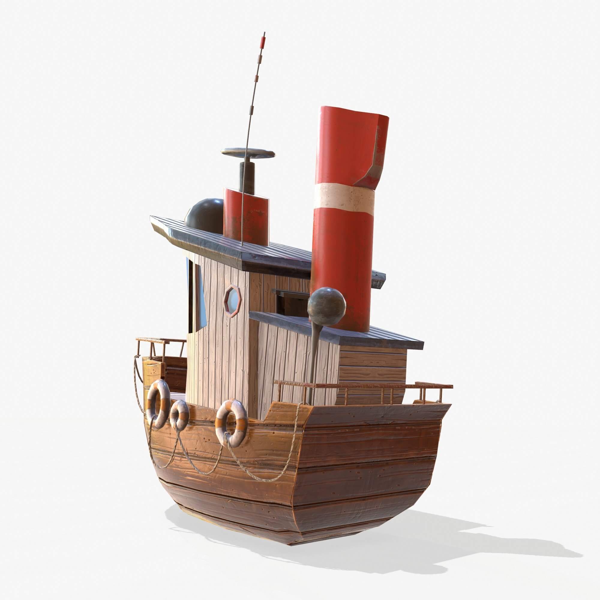 Cartoon Mini Boat - 3D Model by Daniel Mikulik