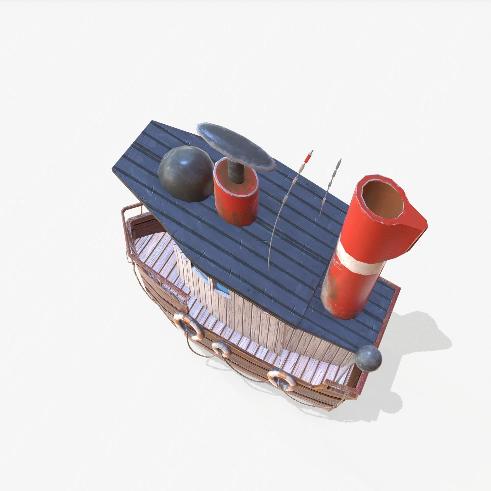 Cartoon Mini Boat - 3D Model by Daniel Mikulik