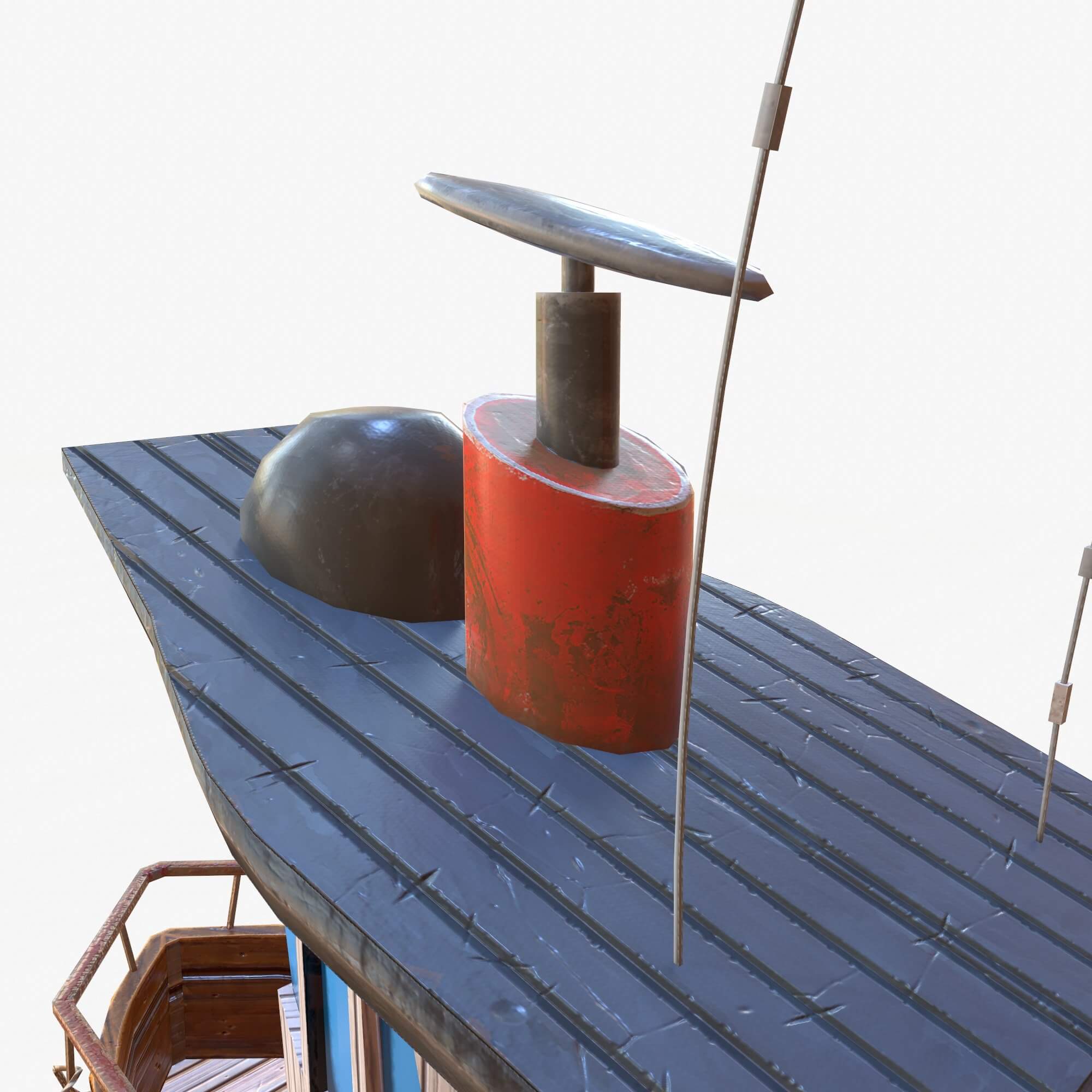 Cartoon Mini Boat - 3D Model by Daniel Mikulik