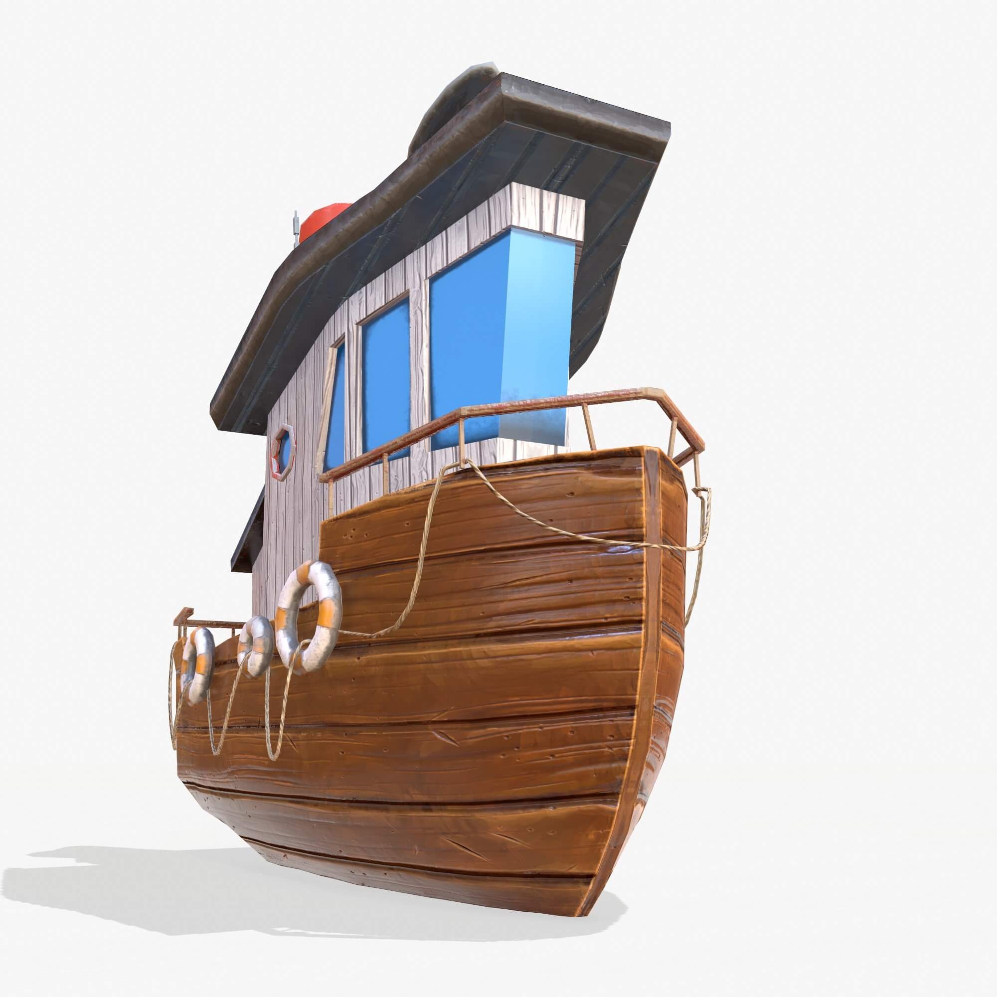 Cartoon Mini Boat - 3D Model by Daniel Mikulik