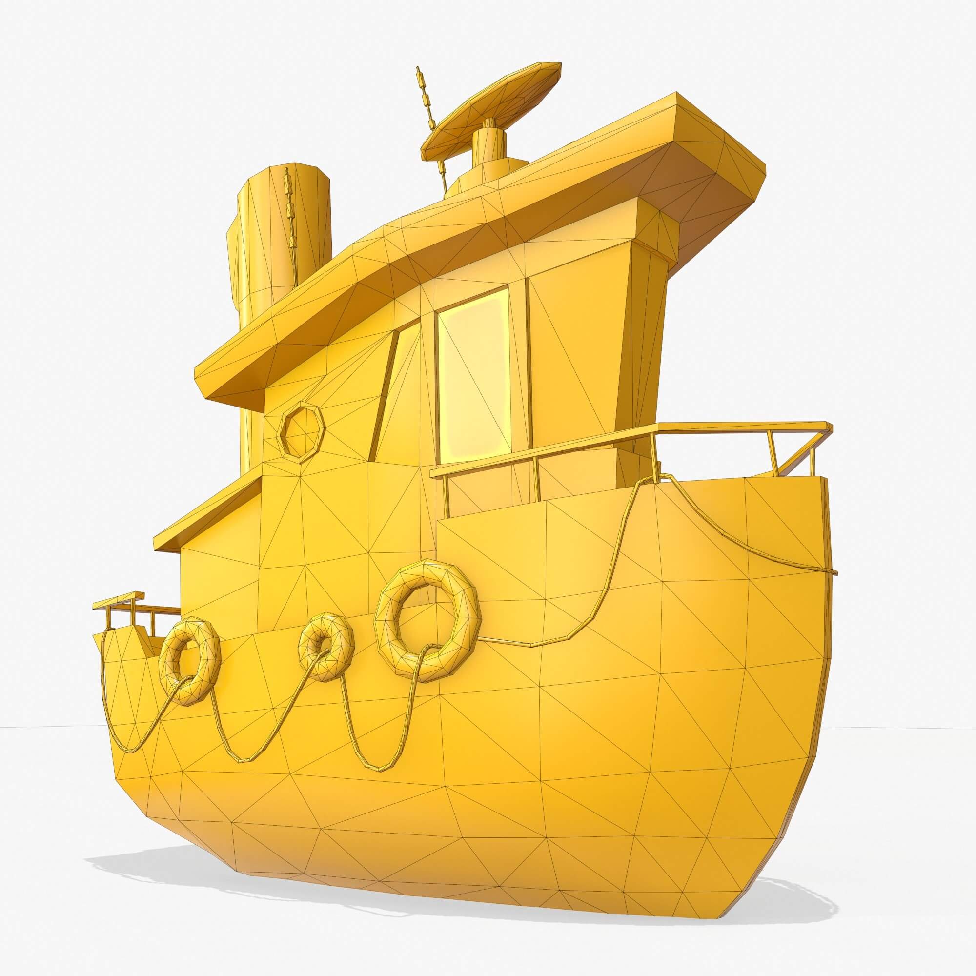 Cartoon Mini Boat - 3D Model by Daniel Mikulik