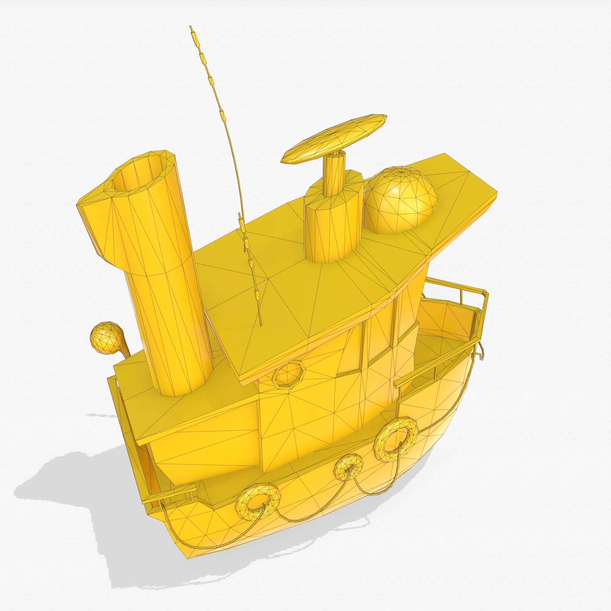 Cartoon Mini Boat - 3D Model by Daniel Mikulik