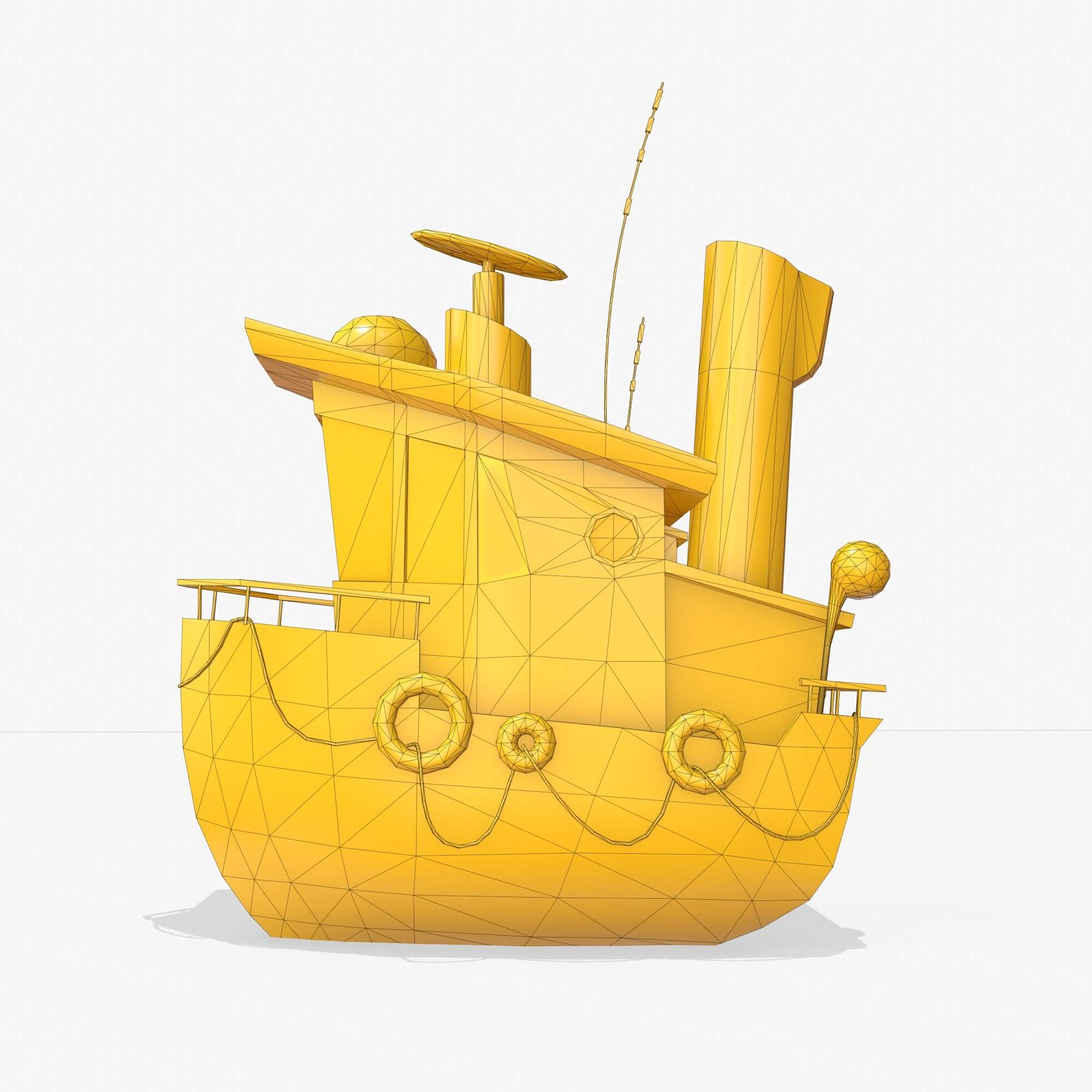 Cartoon Mini Boat - 3D Model by Daniel Mikulik
