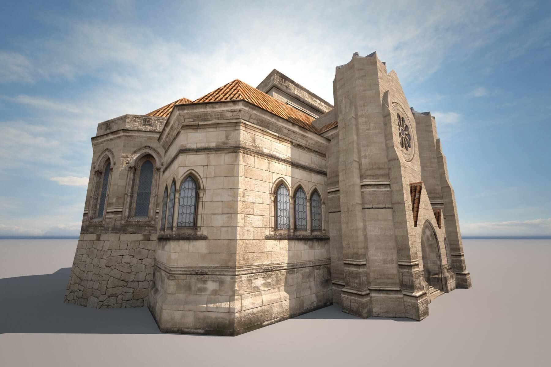 Church Building 169 - 3D Model by Daniel Mikulik