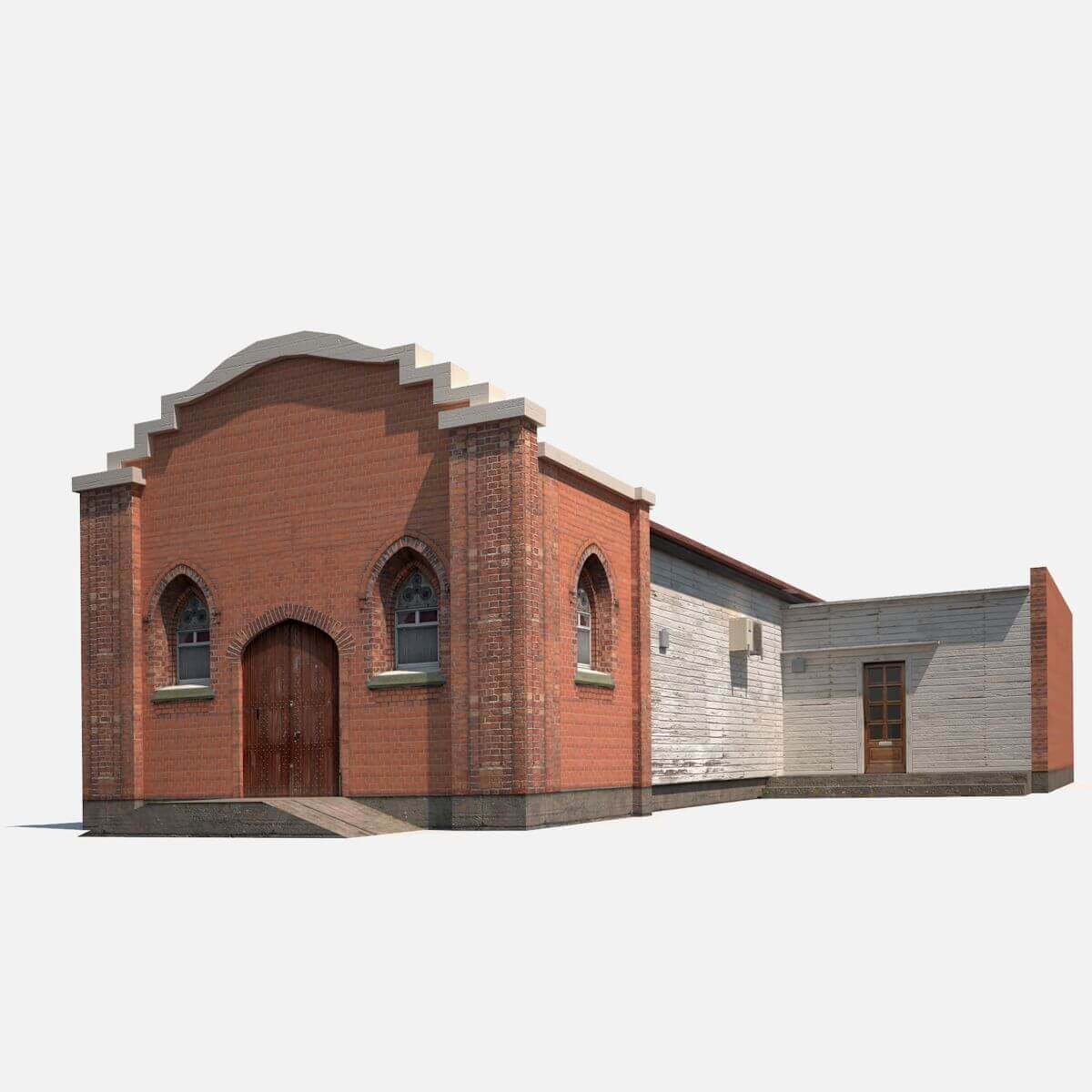 Old Church Building - 3D Model by Daniel Mikulik