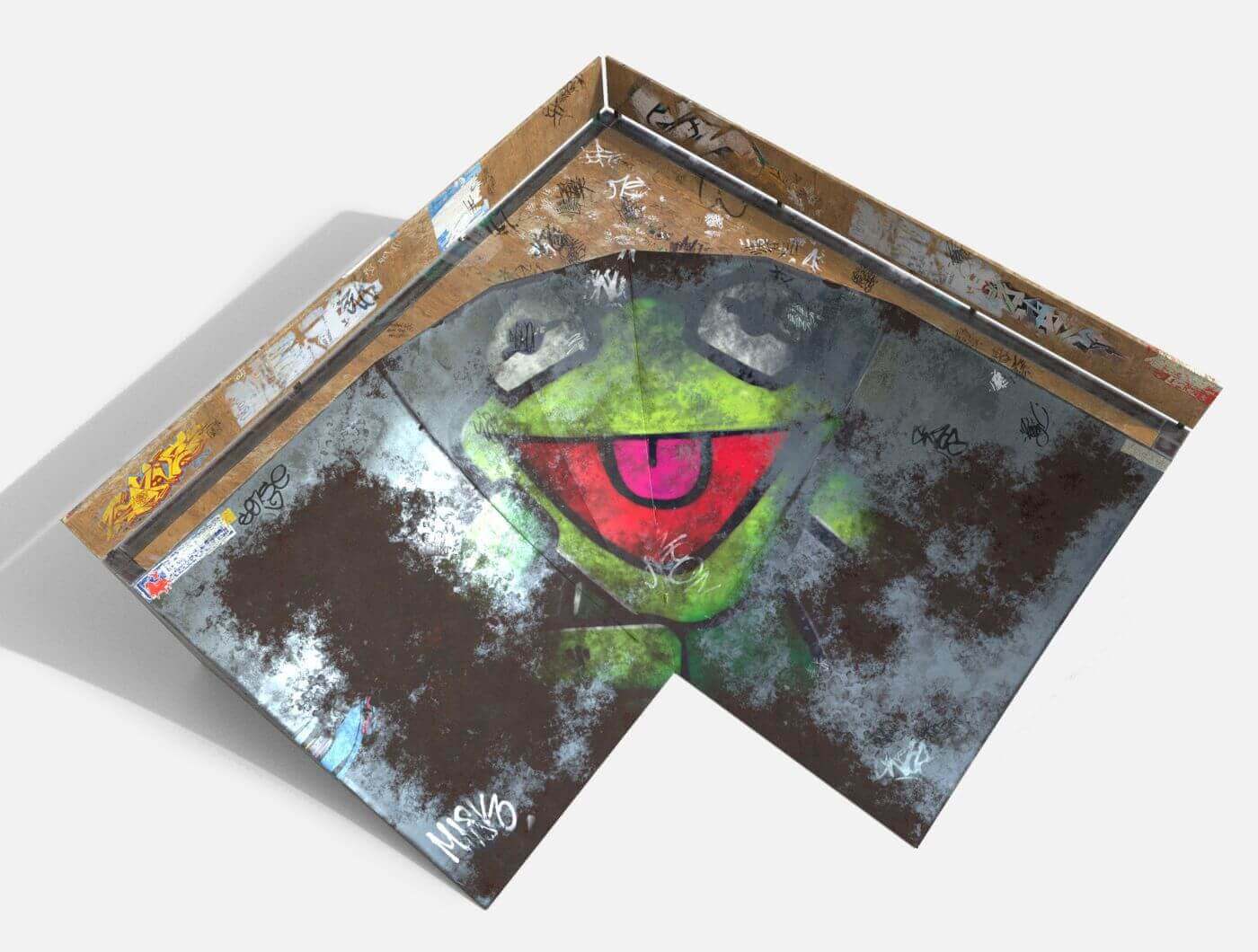 Corner Skate Ramp - 3D Model by Daniel Mikulik