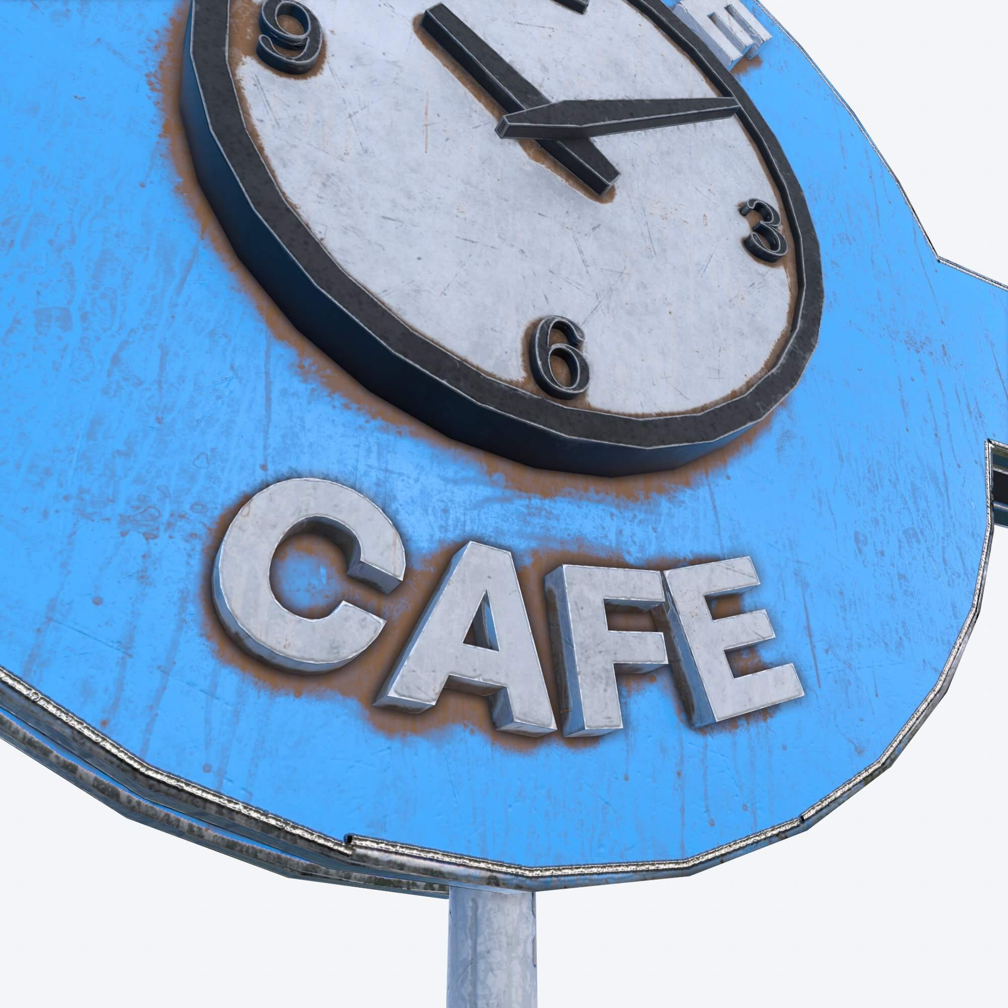 Eagle Cafe Motorway Sign - 3D Model by Daniel Mikulik