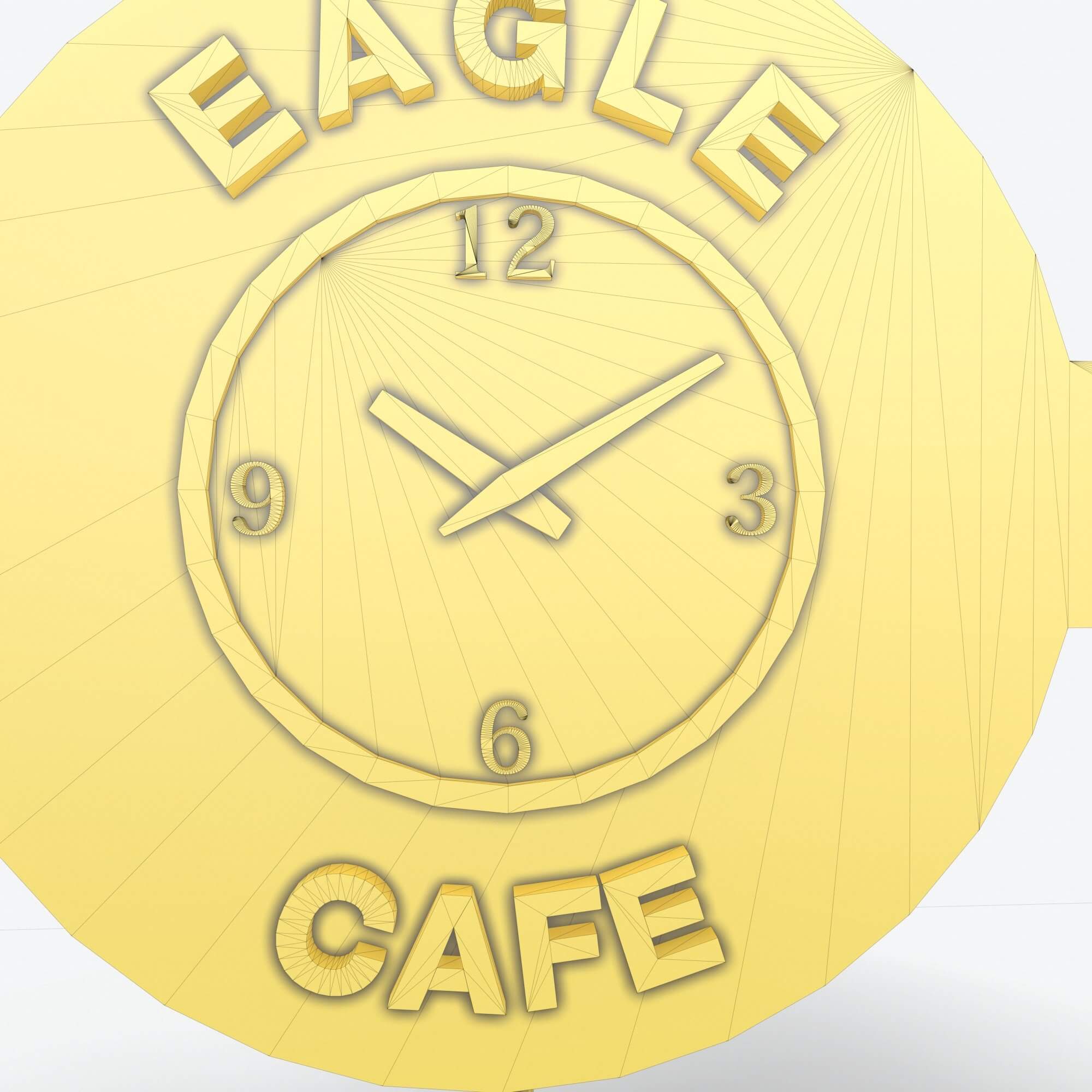 Eagle Cafe Motorway Sign - 3D Model by Daniel Mikulik