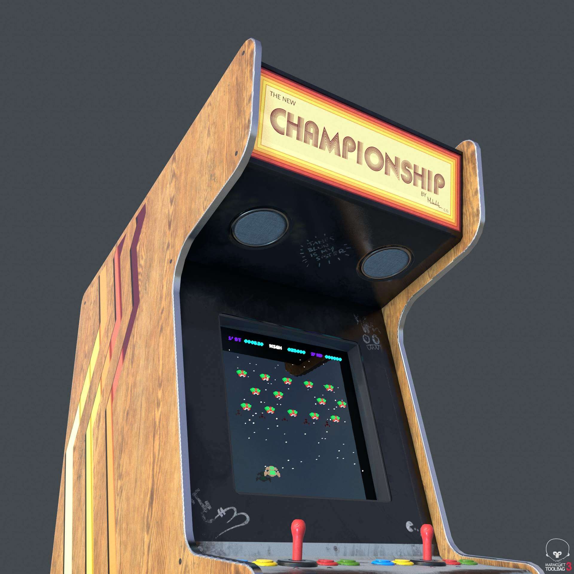 Game Machine - 3D Model by Daniel Mikulik