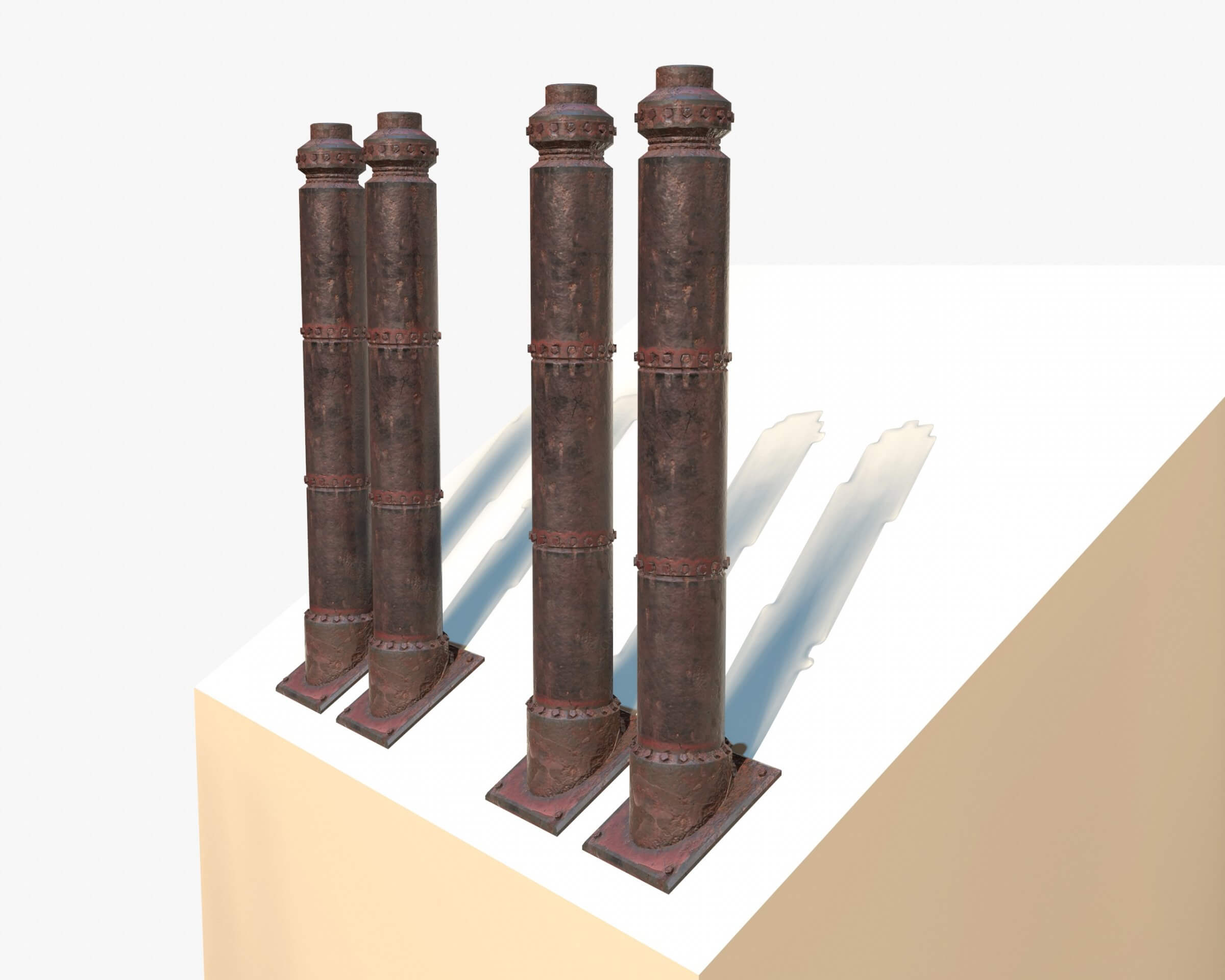 Industrial Steam Pipes PBR - 3D Model by Daniel Mikulik