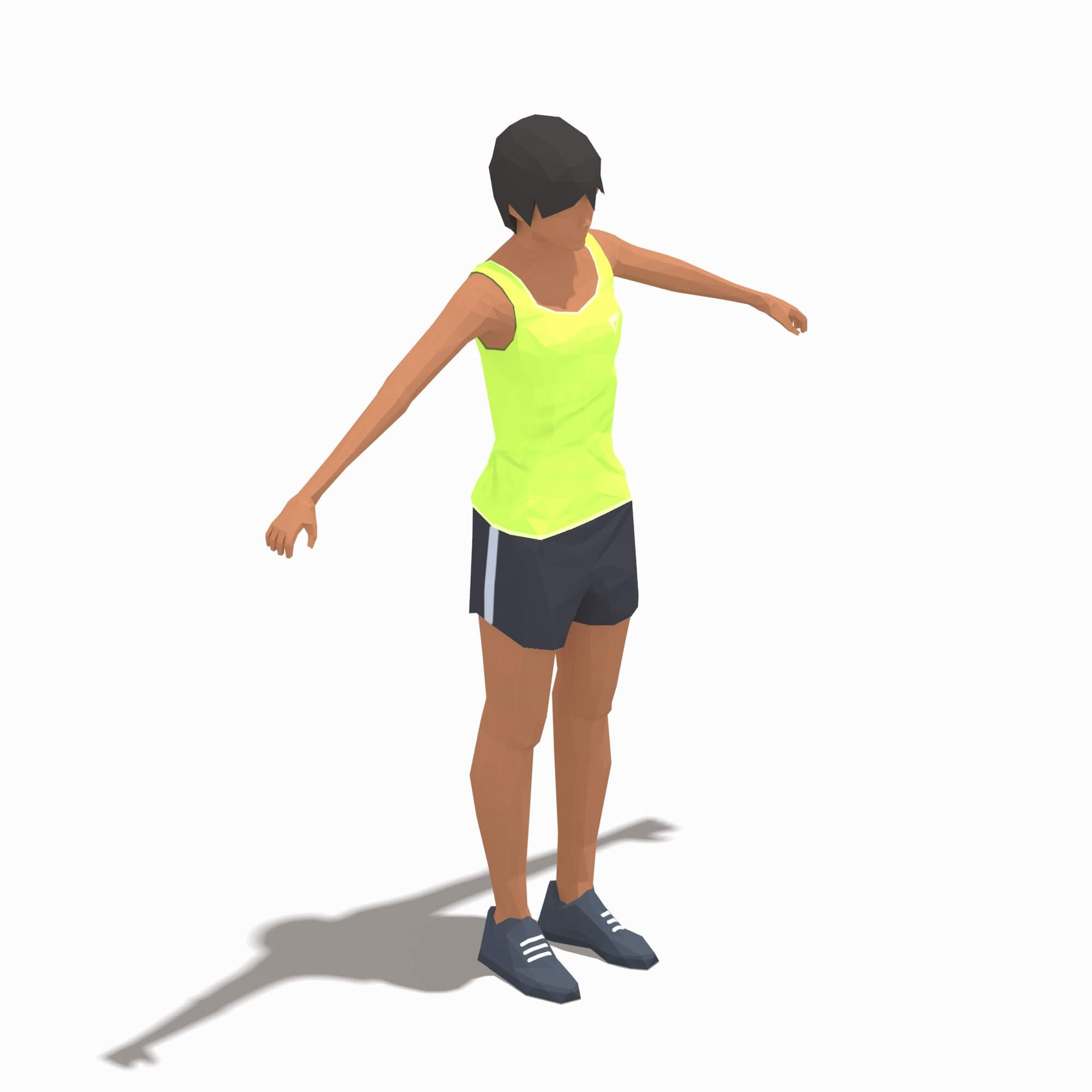 Woman Exercise - 3D Model by Daniel Mikulik