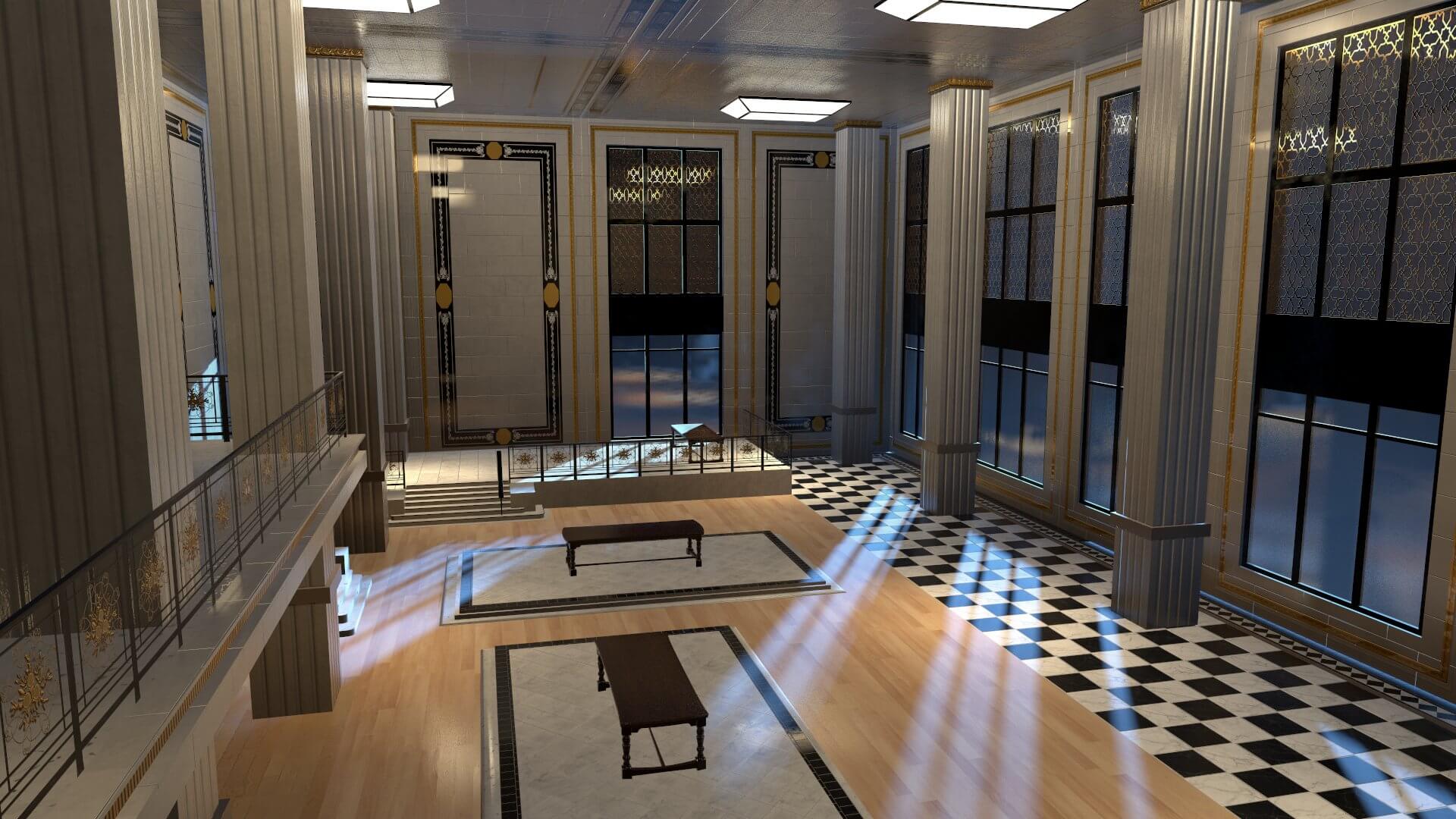 Modular Luxury Shop Interior - 3D Model by Daniel Mikulik