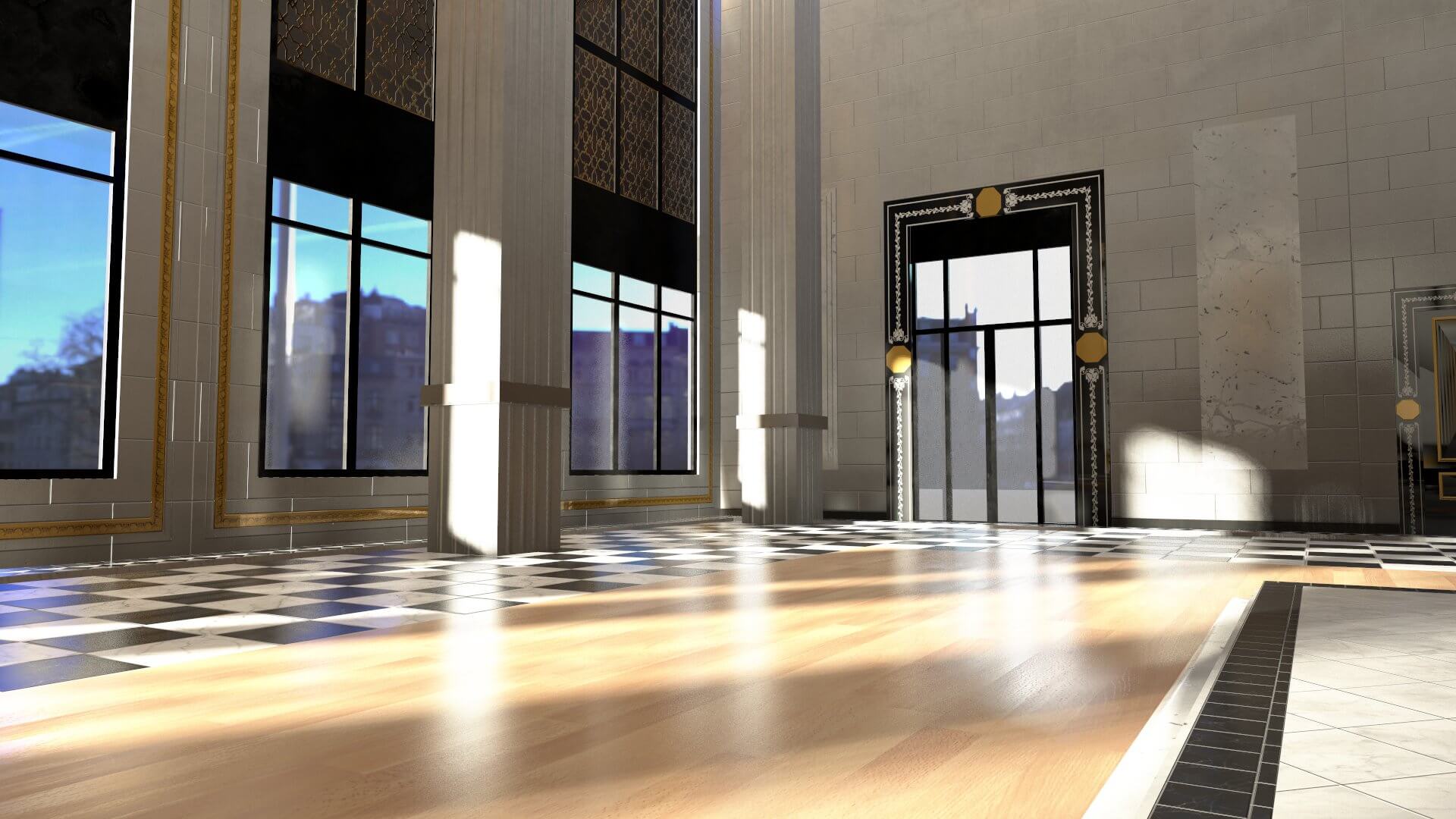 Modular Luxury Shop Interior - 3D Model by Daniel Mikulik