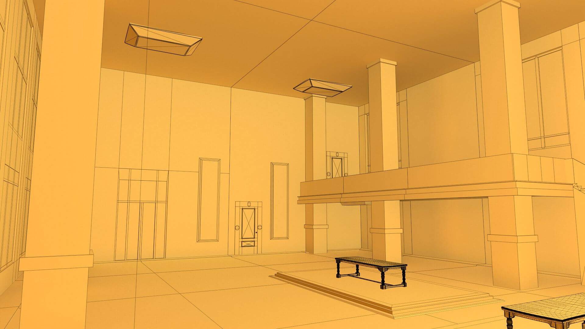 Modular Luxury Shop Interior - 3D Model by Daniel Mikulik