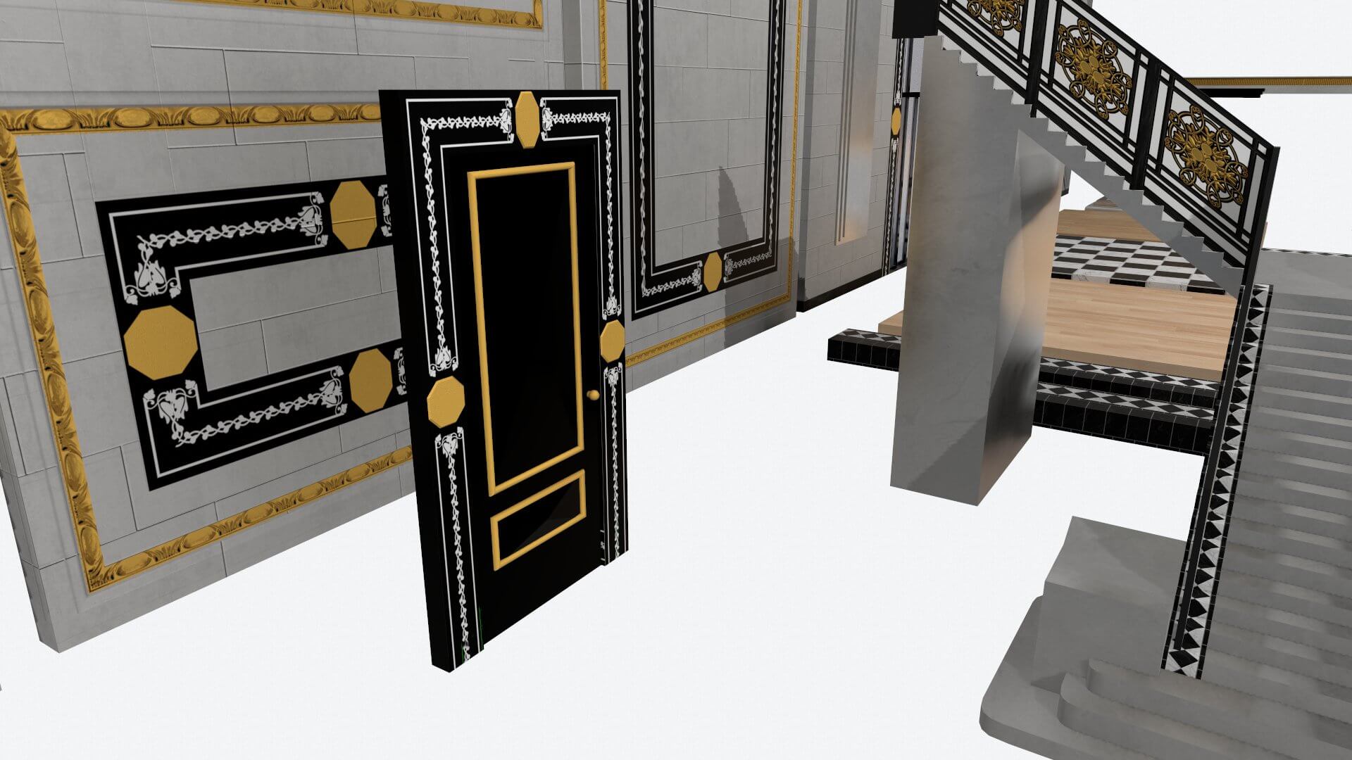 Modular Luxury Shop Interior - 3D Model by Daniel Mikulik