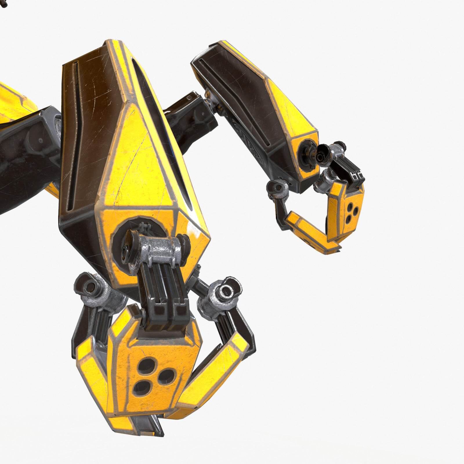 Monocykl Sci-Fi Robot 3D Model by Daniel Mikulik