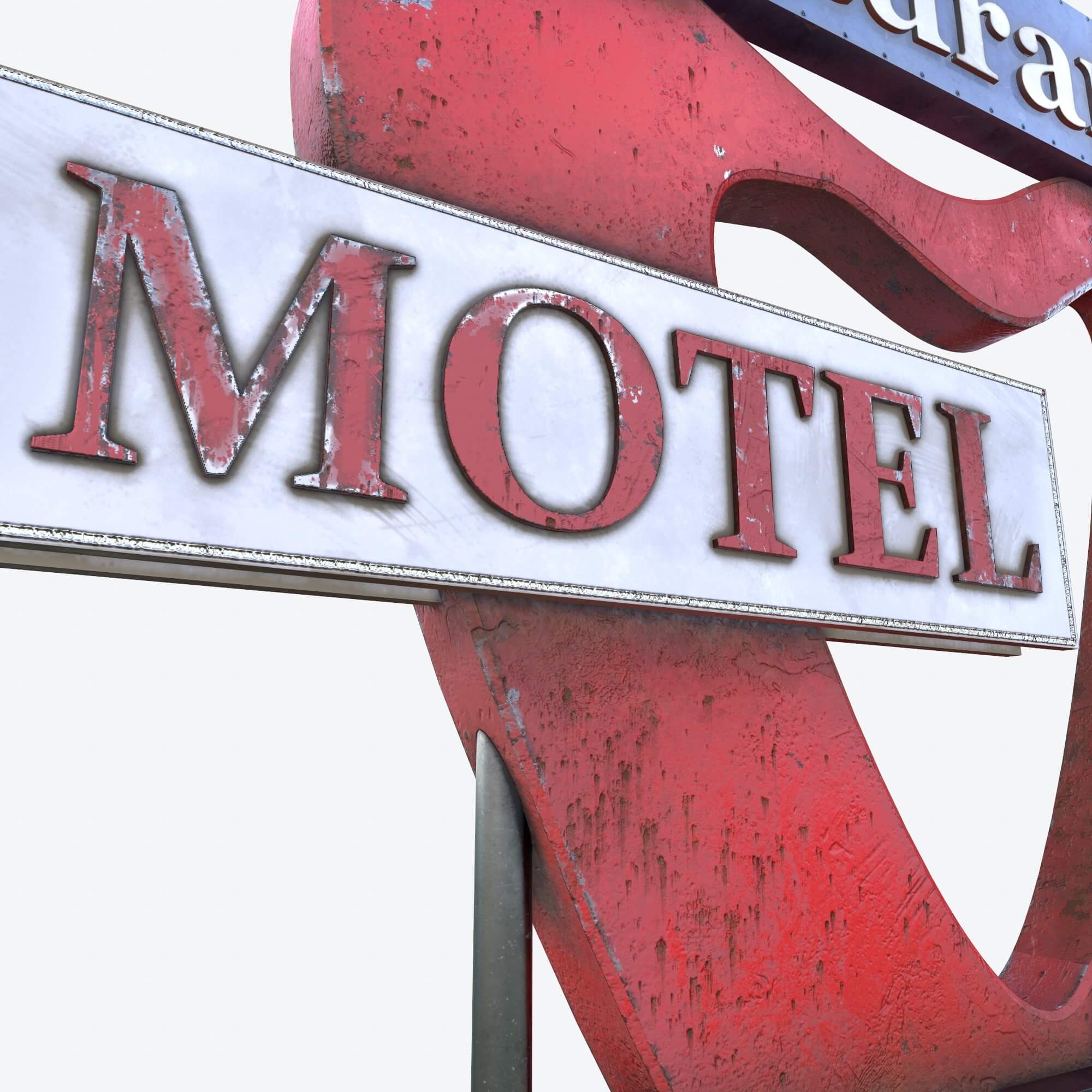 Motorway Motel Sign - 3D Model by Daniel Mikulik
