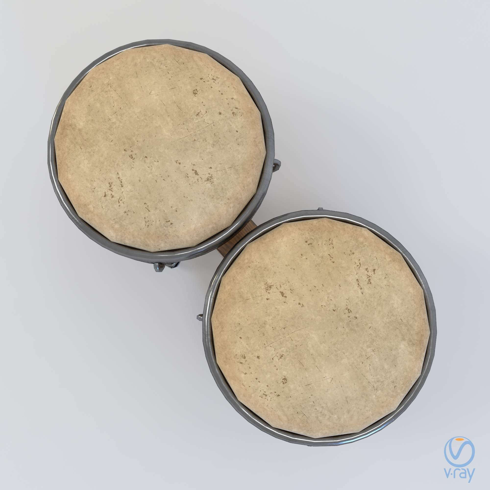 Bongo Drums - 3D Model by Daniel Mikulik