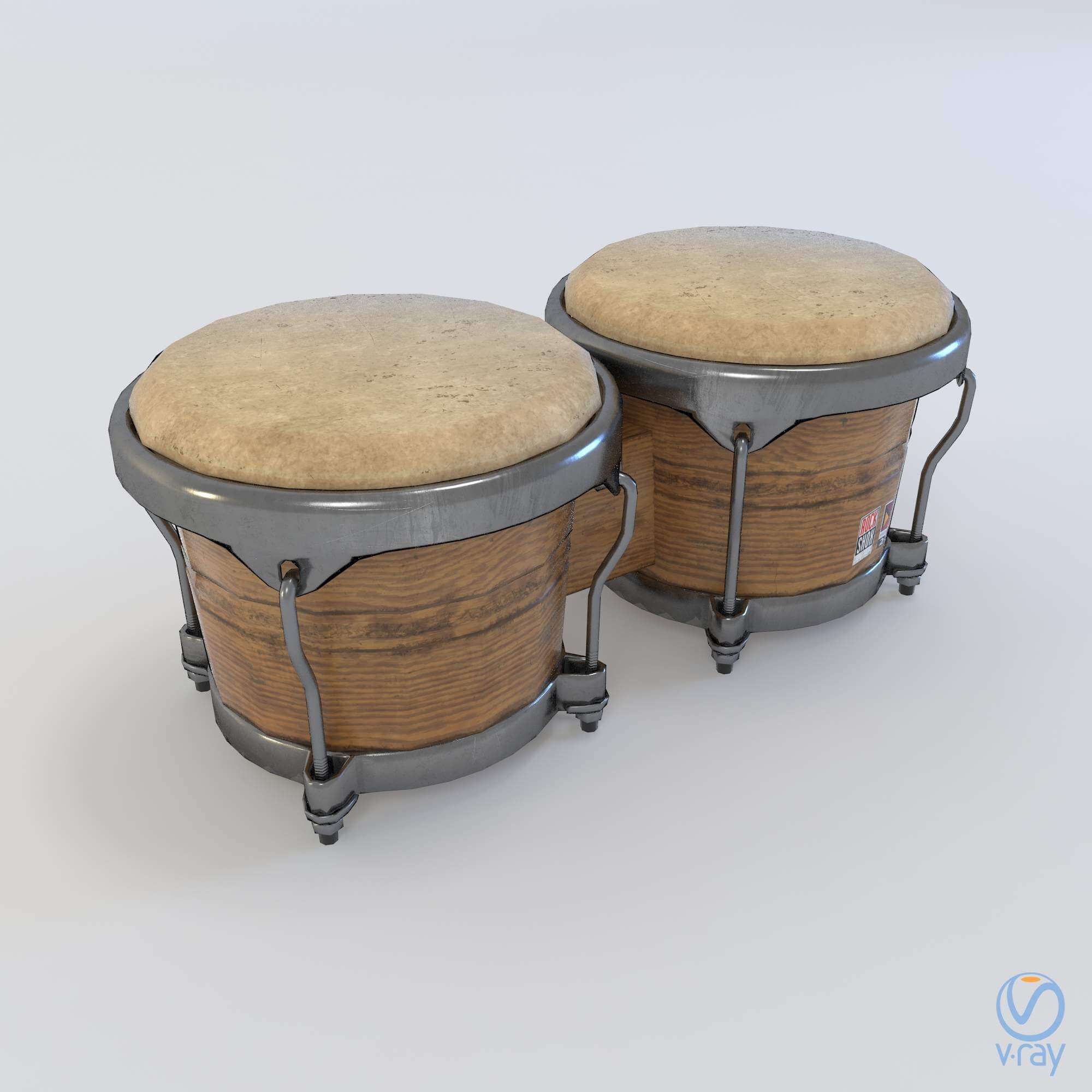 Bongo Drums - 3D Model by Daniel Mikulik