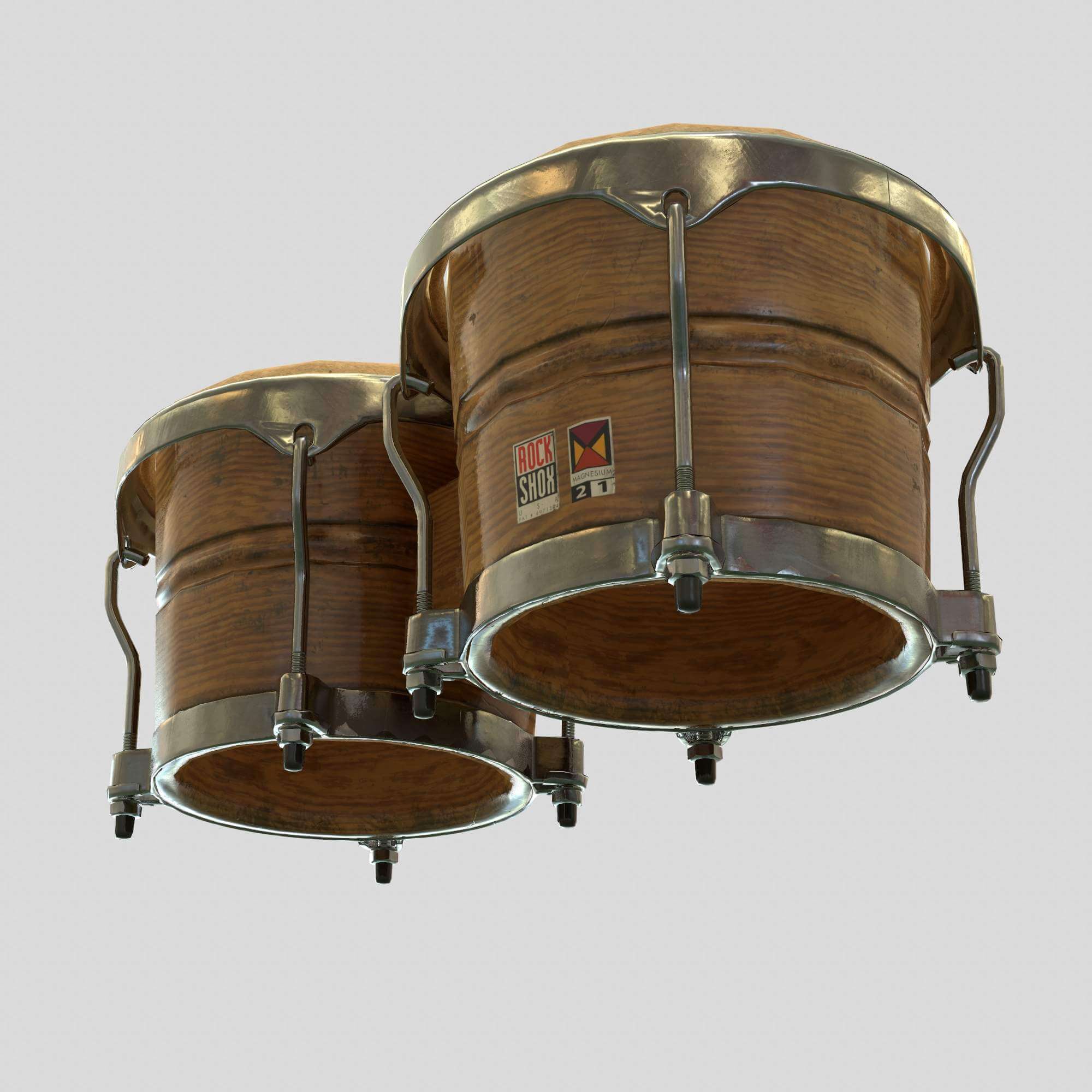Bongo Drums - 3D Model by Daniel Mikulik