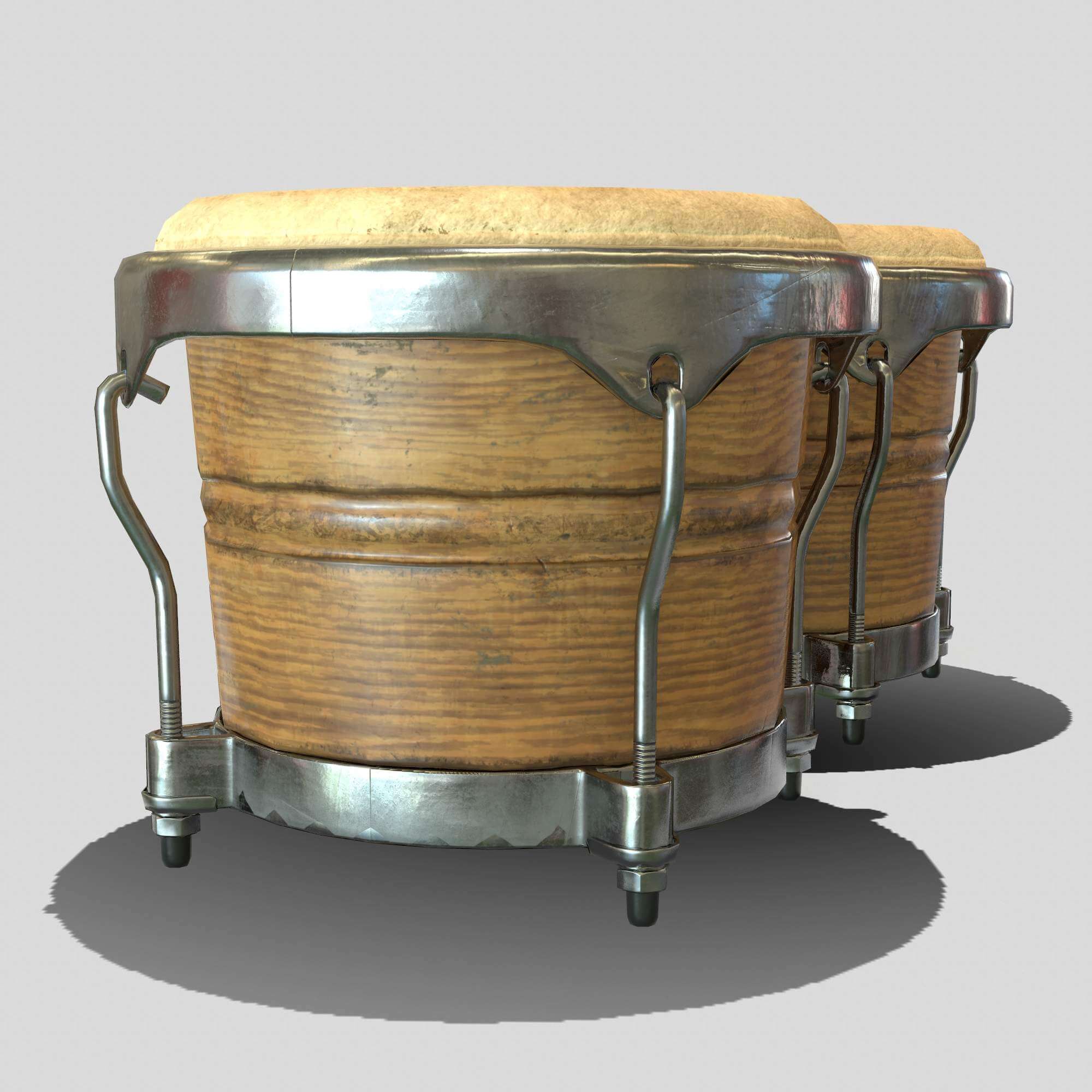 Bongo Drums - 3D Model by Daniel Mikulik