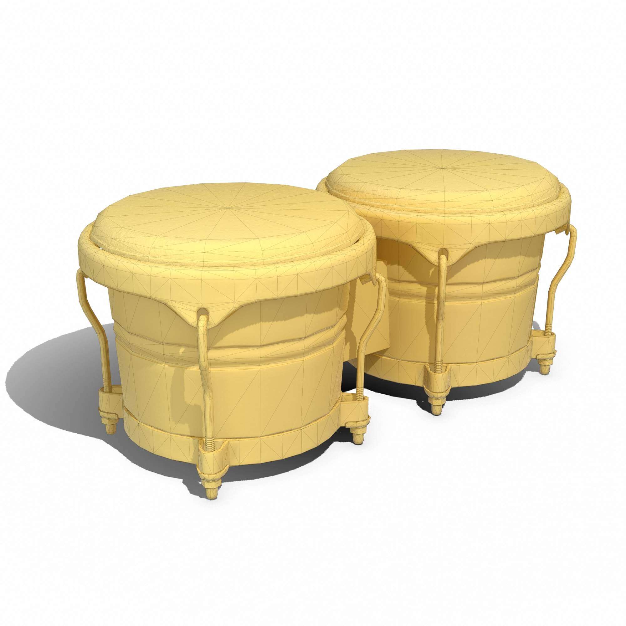 Bongo Drums - 3D Model by Daniel Mikulik
