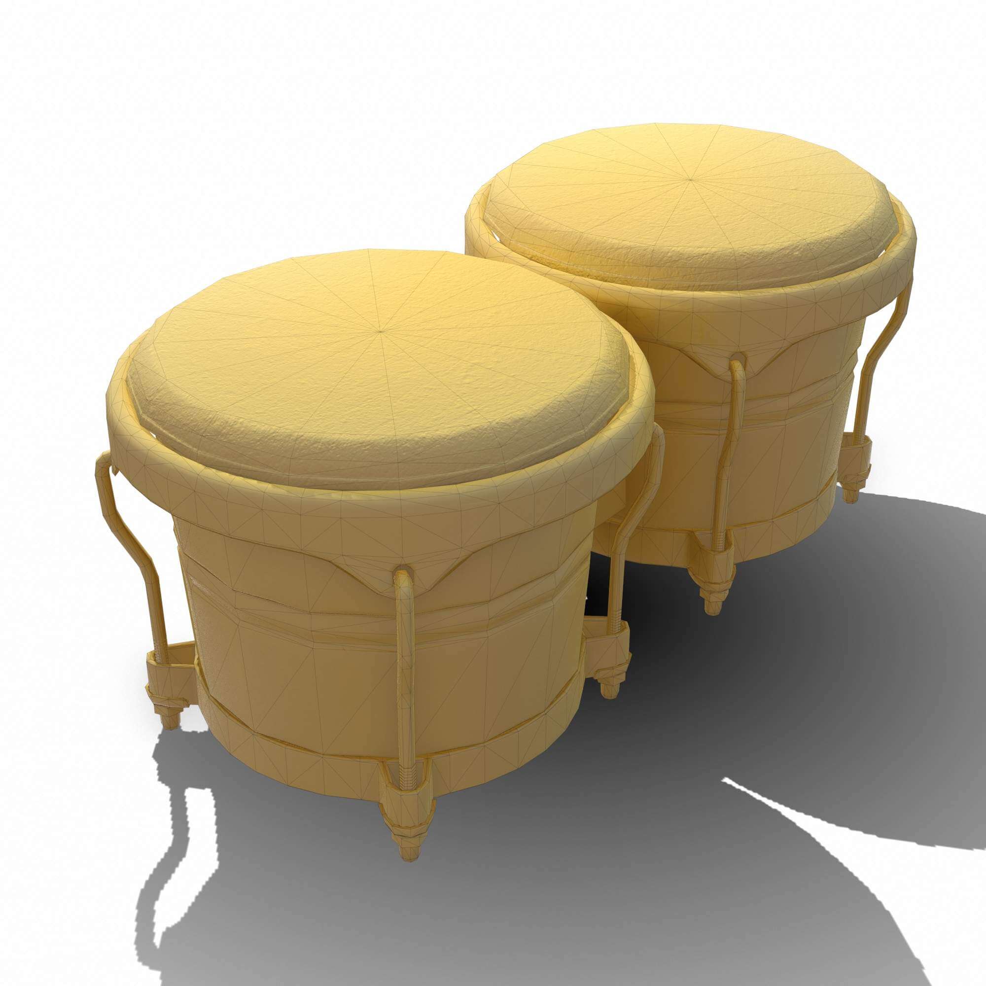 Bongo Drums - 3D Model by Daniel Mikulik
