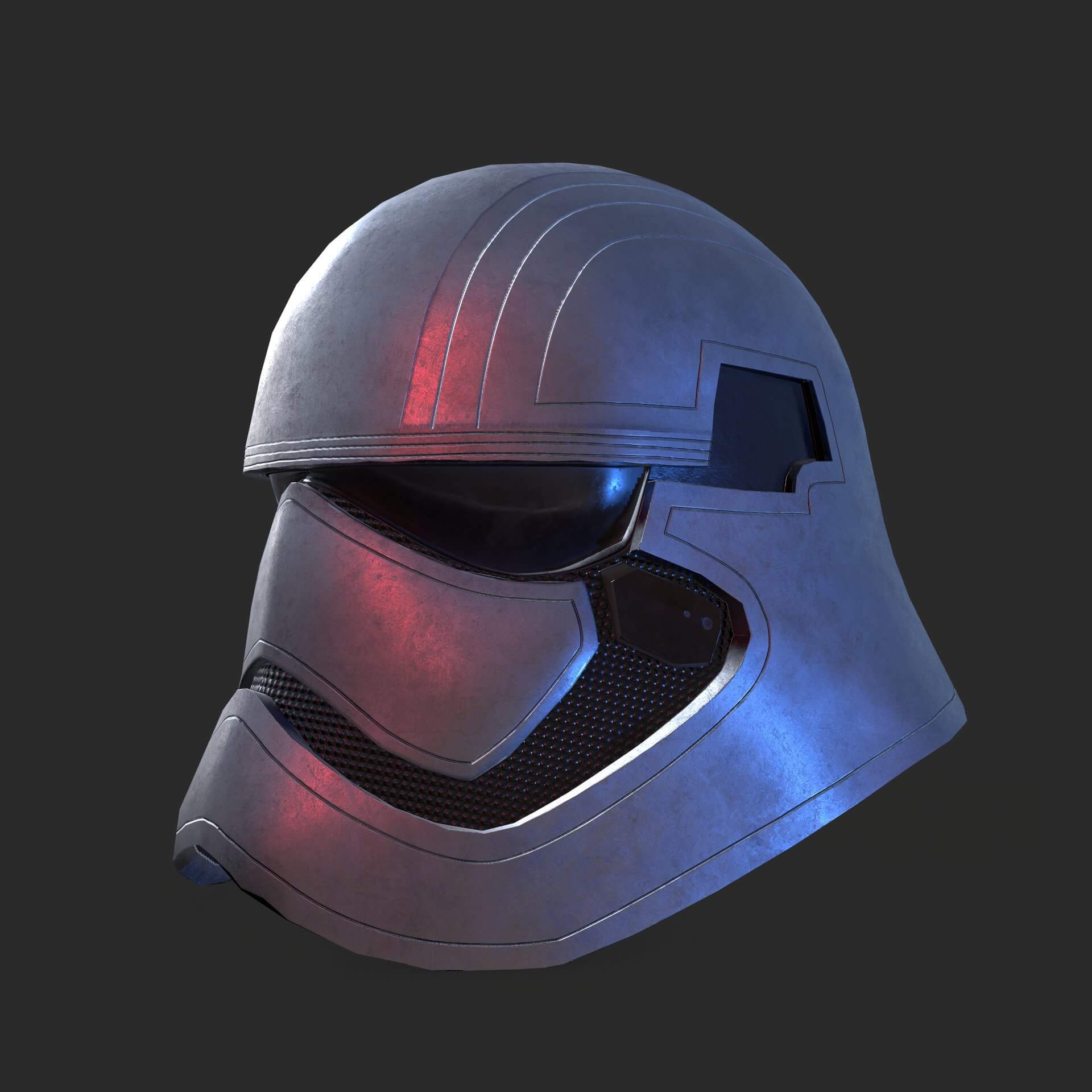 Captain Phasma's Helmet - 3D Model by Daniel Mikulik